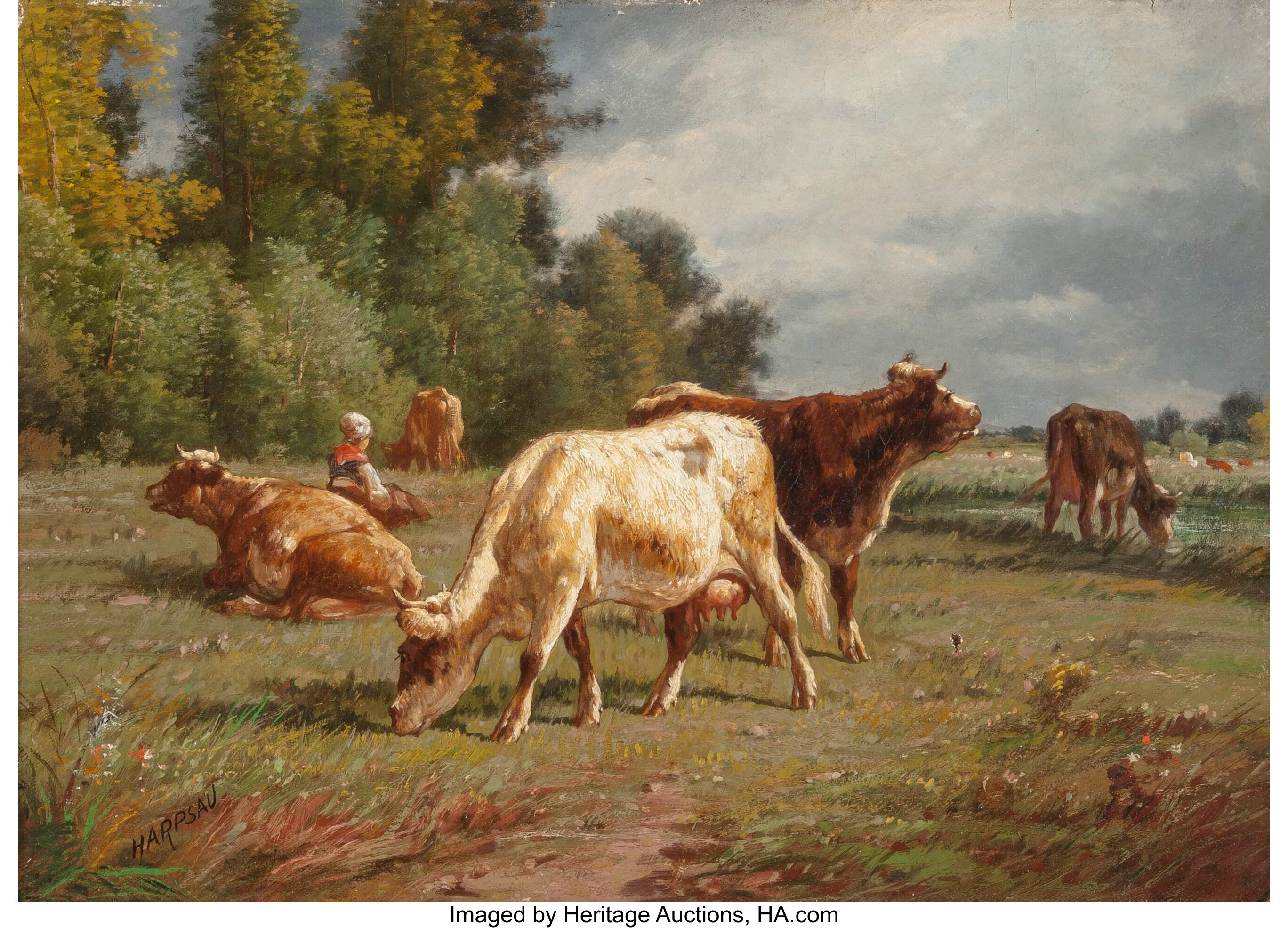 Charles Gabriel Harpsau Paintings for Sale | Value Guide | Heritage ...