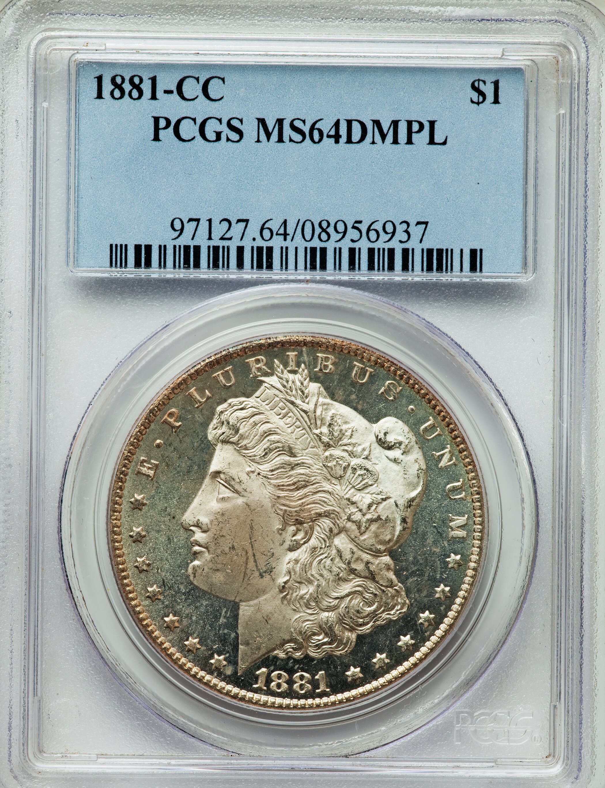 1881-CC $1 MS64 Deep Mirror Prooflike PCGS.... Morgan Dollars | Lot ...