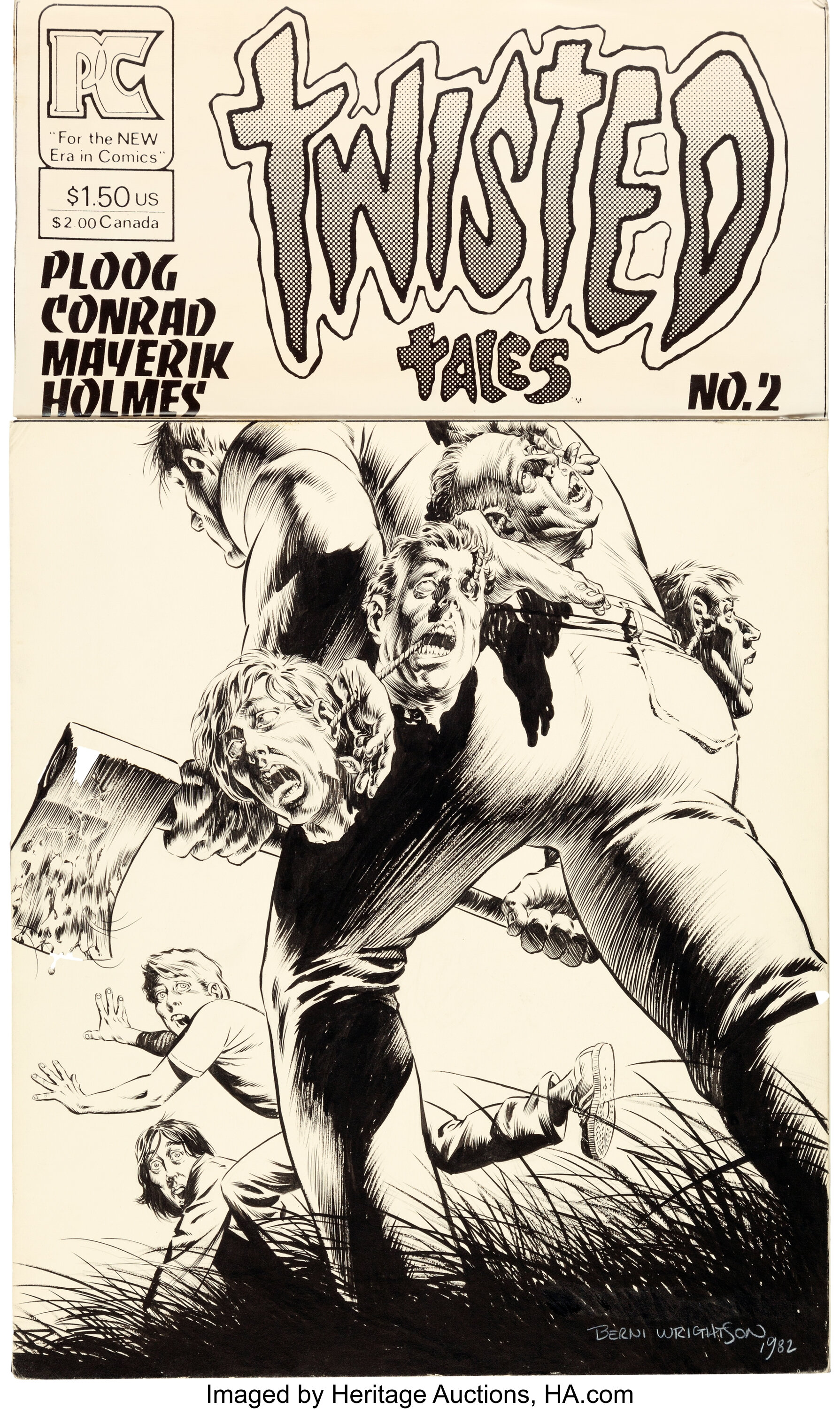 Bernie Wrightson Twisted Tales #2 Cover Original Art (Pacific | Lot ...