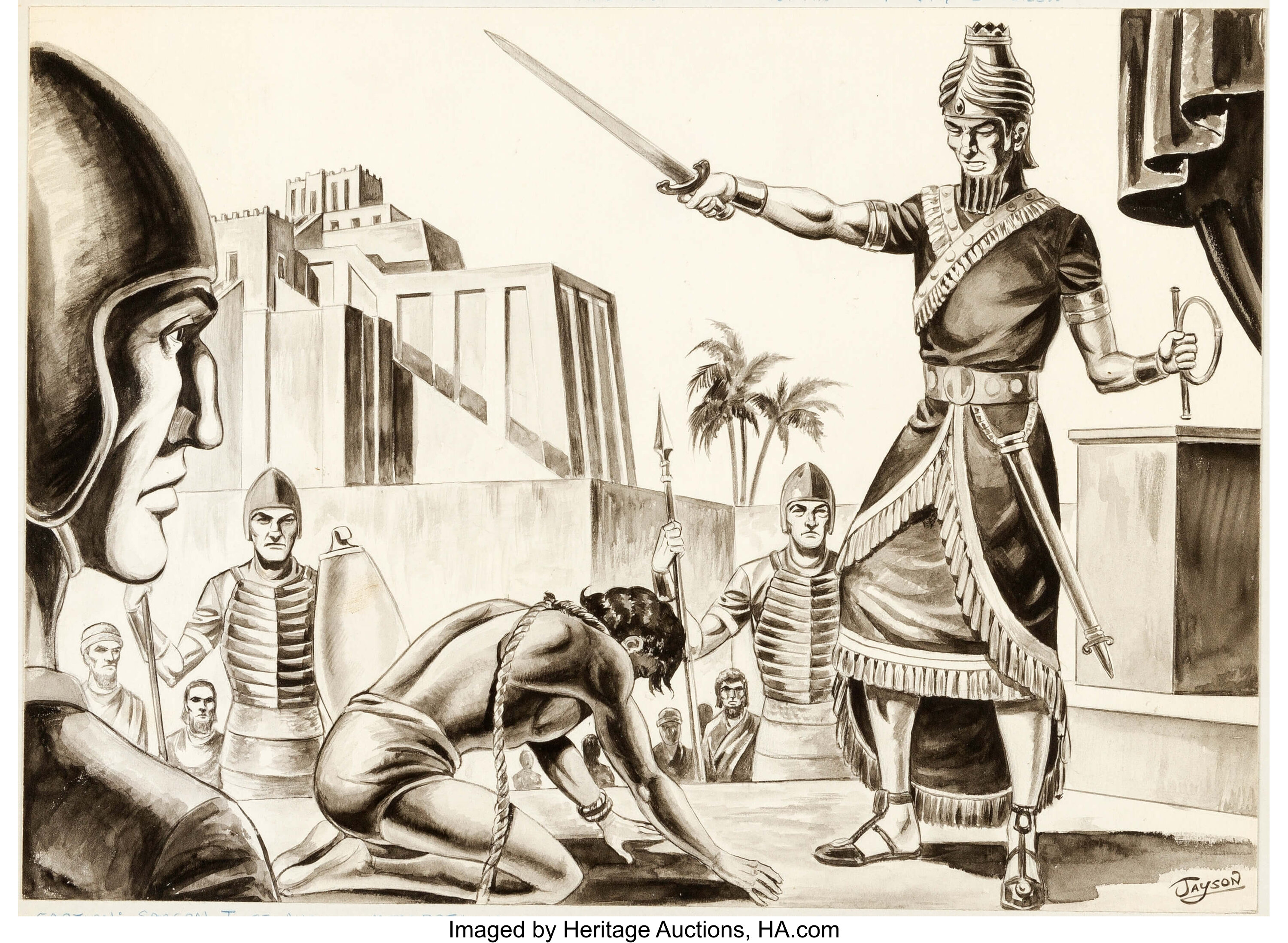 Jay Disbrow Great Archaeological Triumphs Illustration Original Art ...