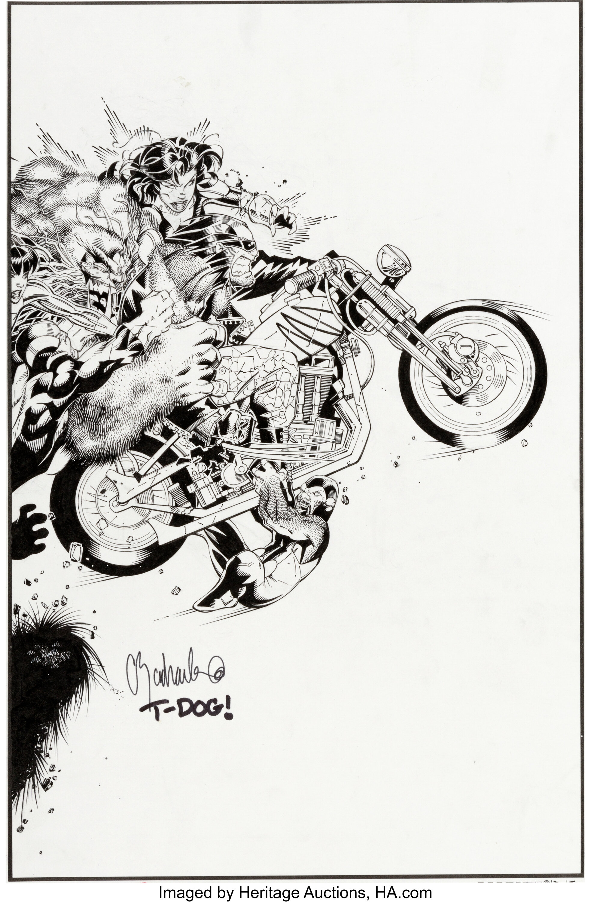 Chris Bachalo and Tim Townsend Uncanny X-Men #355 House Ad | Lot #92029 ...