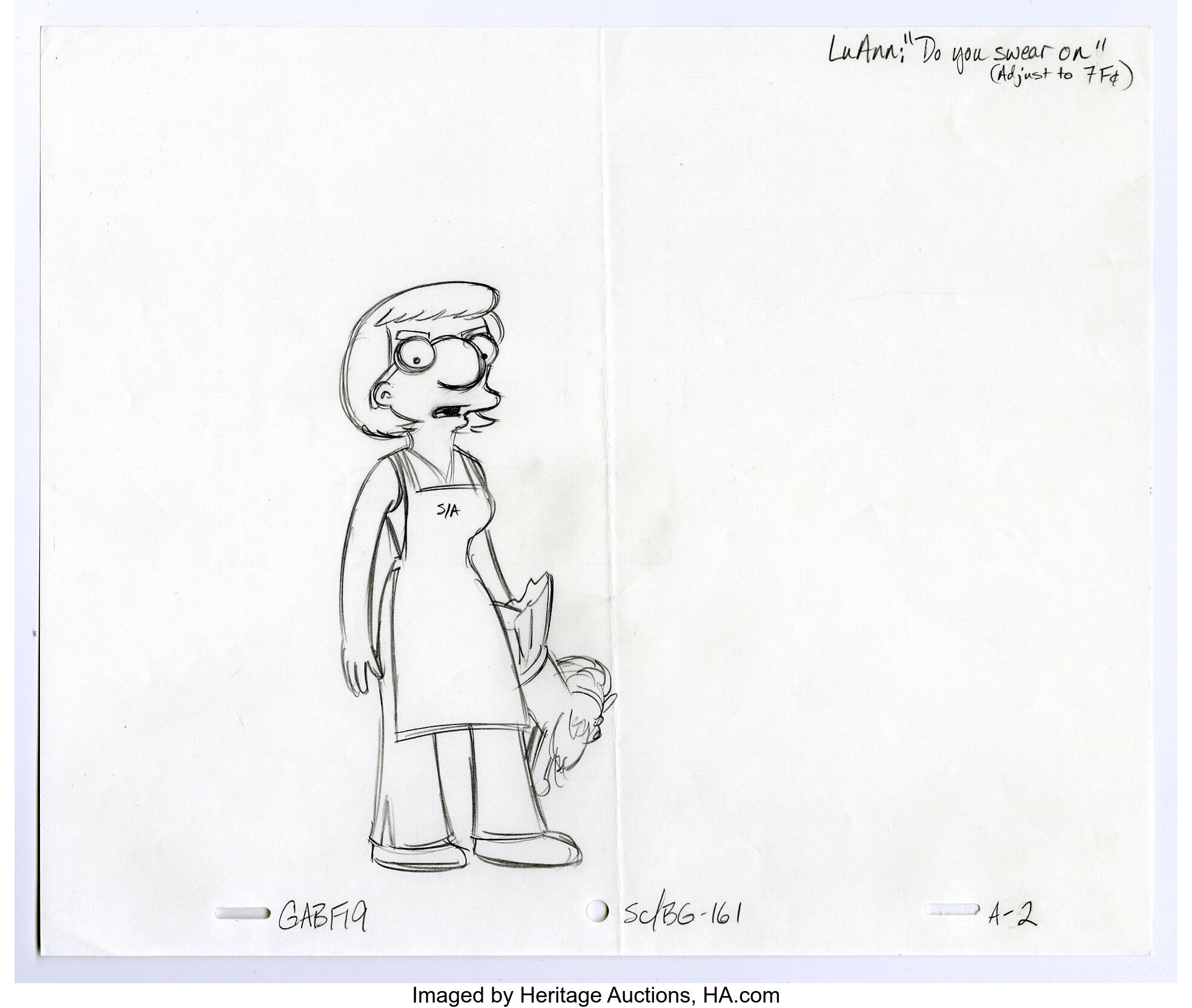 The Simpsons - "Milhouse and Luann Van Houten" and Background | Lot ...