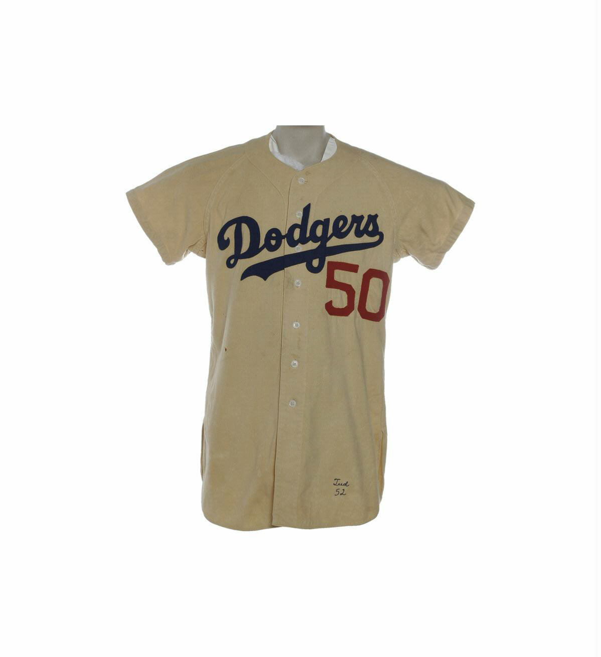 1952 Brooklyn Dodgers Game Worn "Field of Dreams" Jersey. Like | Lot ...