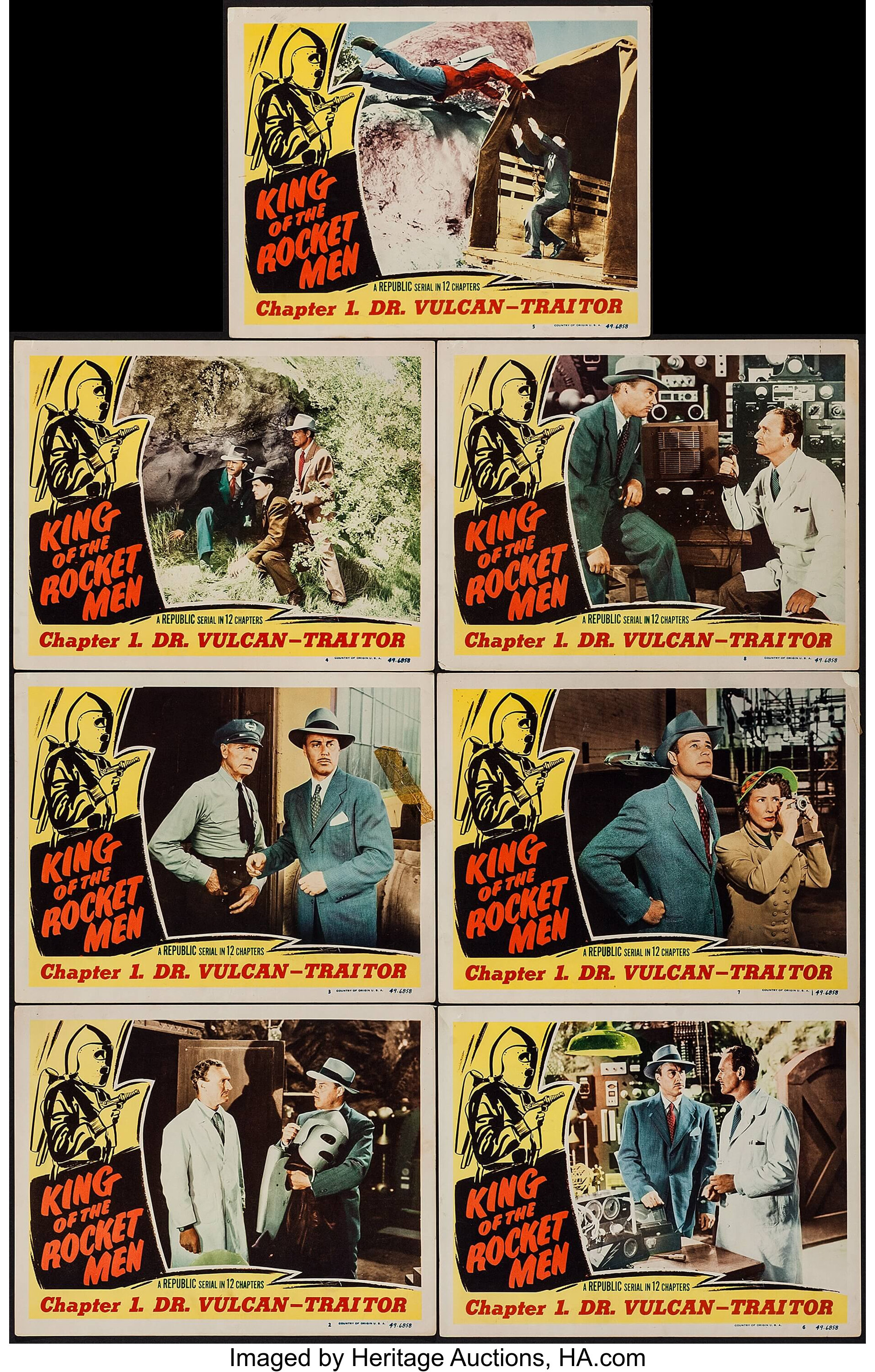 King of the Rocket Men (Republic, 1949). Lobby Cards (7) (11" X | Lot ...