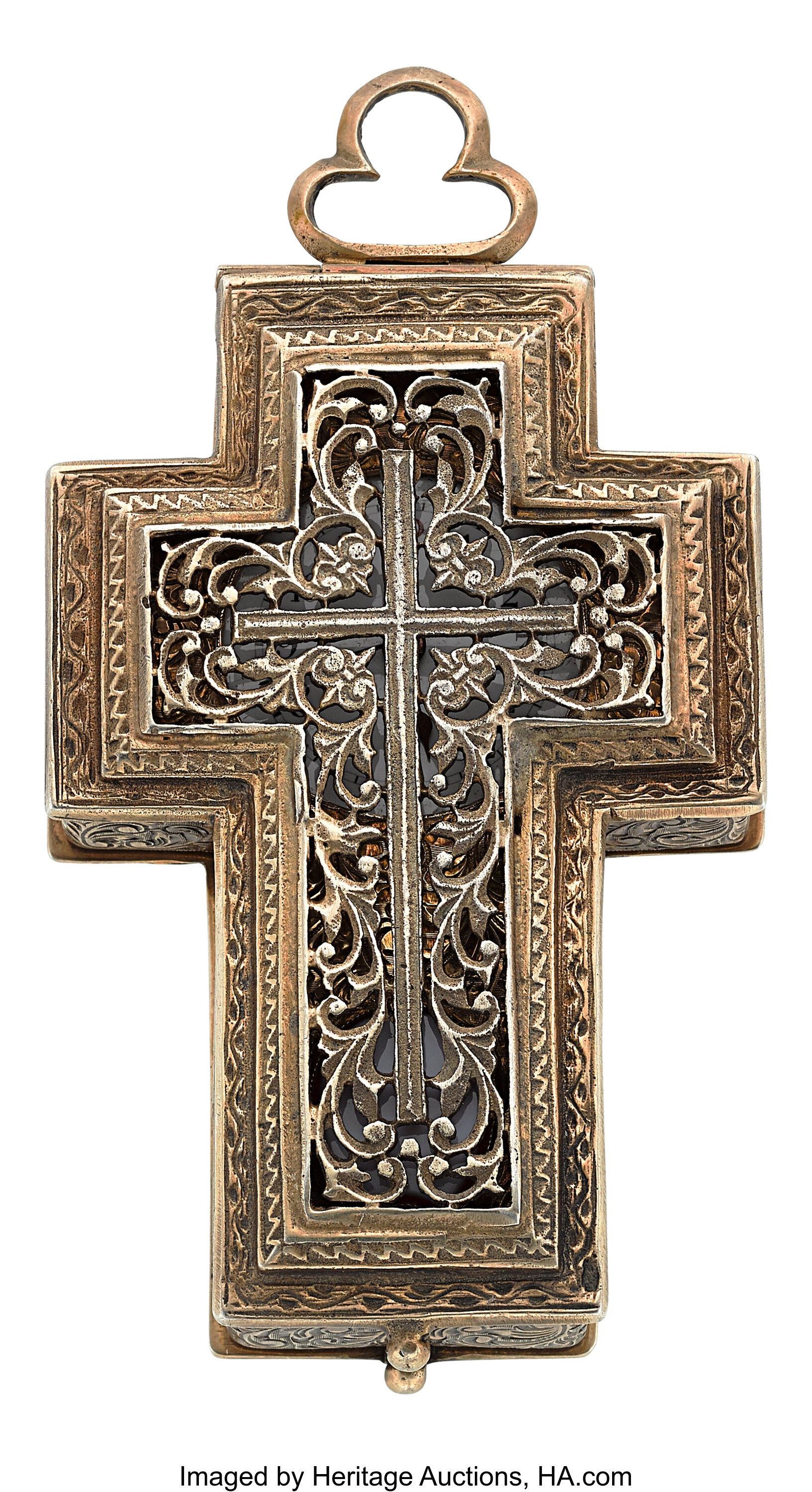 Cross Form Nickel Silver Watch, circa 1875. ... Timepieces Swiss | Lot ...