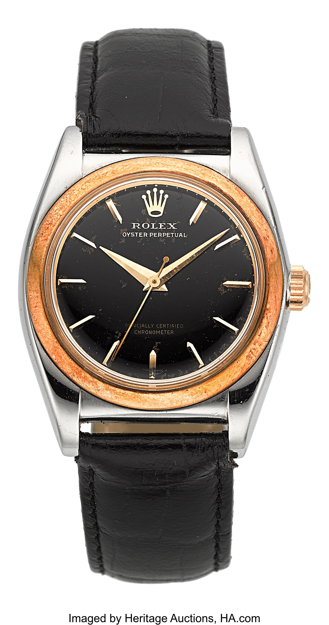 Rolex Ref. 2940 Two Tone Bubble Back, circa 1945. ... Timepieces | Lot ...