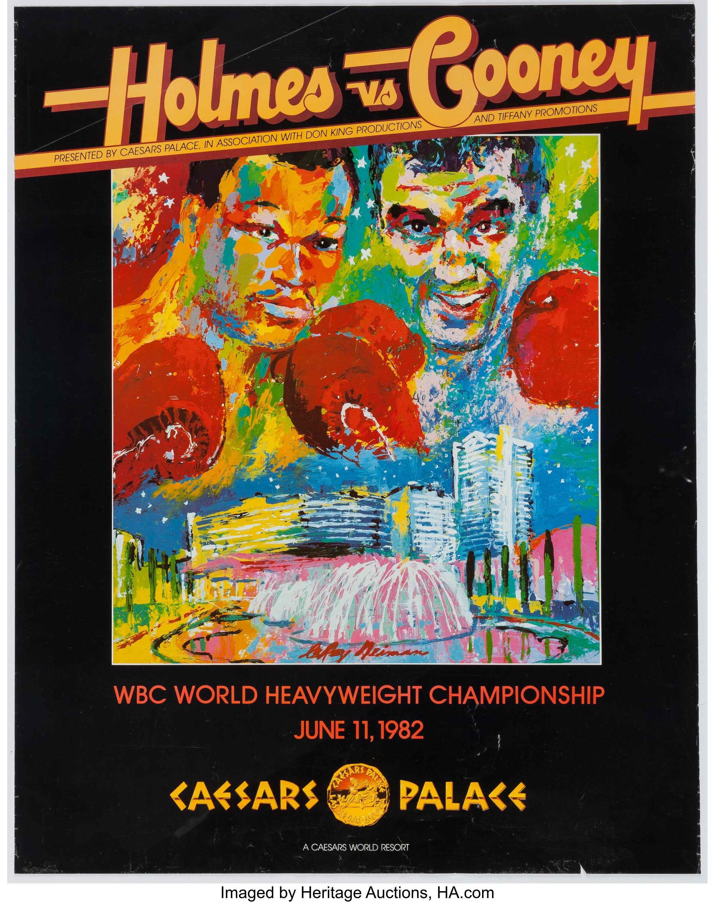 1982 Fight Posters Lot of 2 - With Holmes vs. Cooney.... Boxing | Lot ...