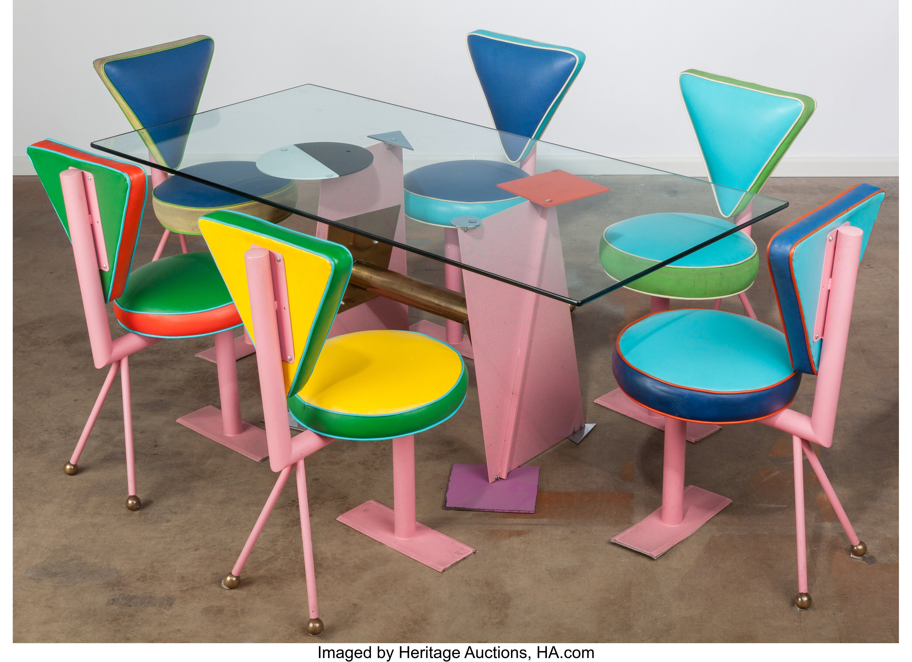 Peter Shire (American, b. 1947). Custom Seven-Piece Dinette Set, | Lot ...