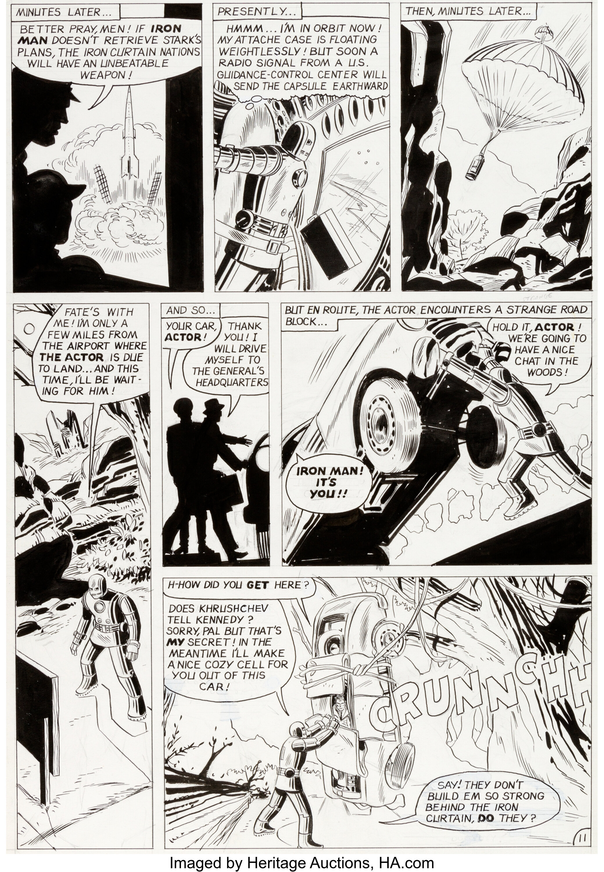 Don Heck Tales of Suspense #42 Story Page 11 Iron Man Original Art ...