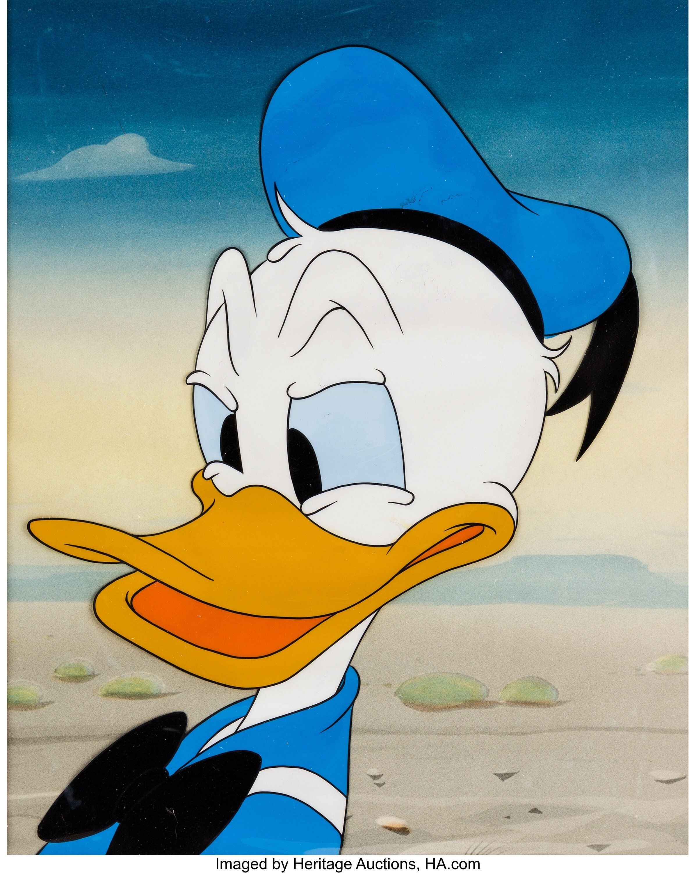 Donald Duck Production Cel (Walt Disney, 1950s).... Animation Art | Lot ...
