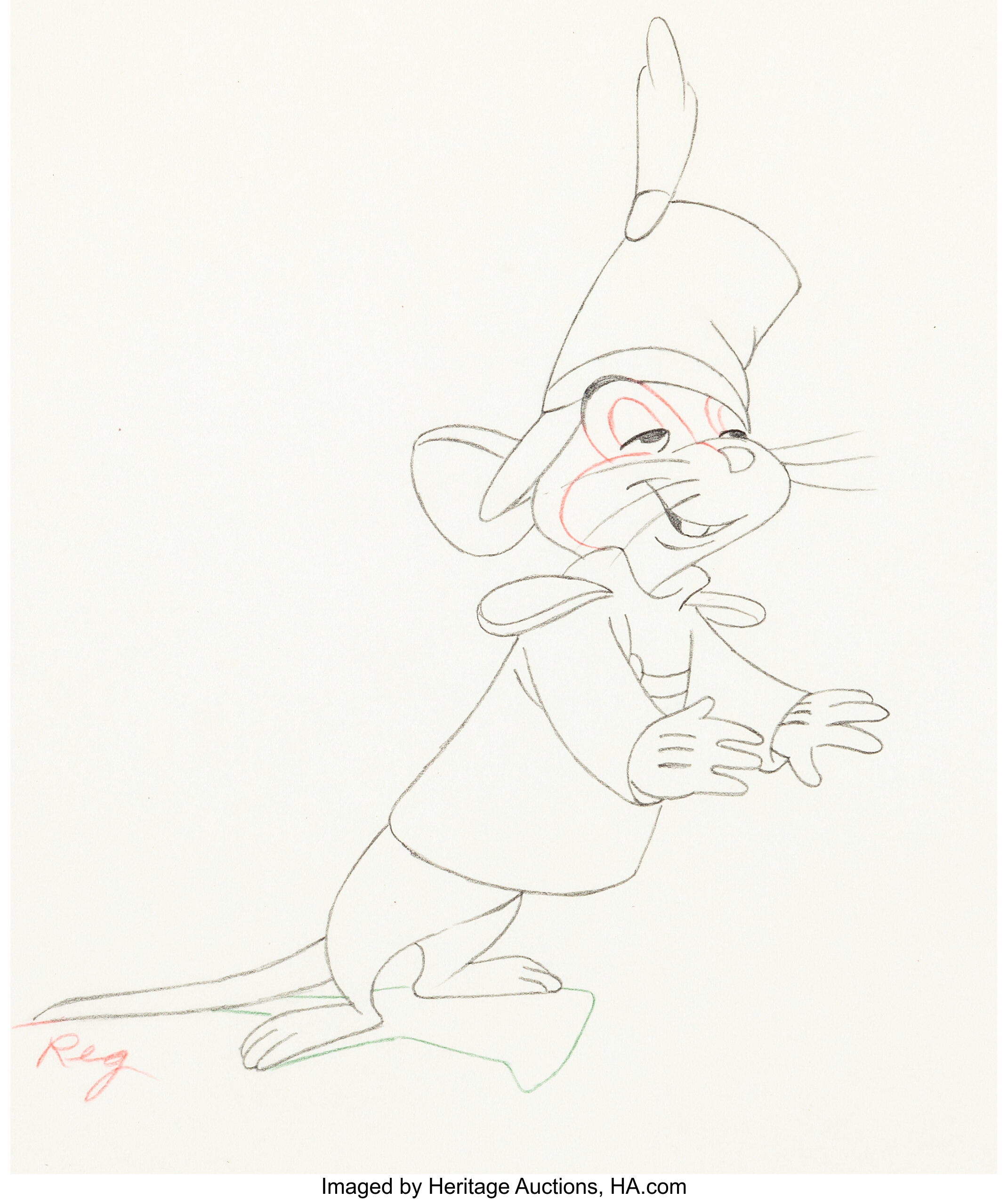Dumbo Timothy Mouse Color Model Group of 3 (Walt Disney, 1941 ...