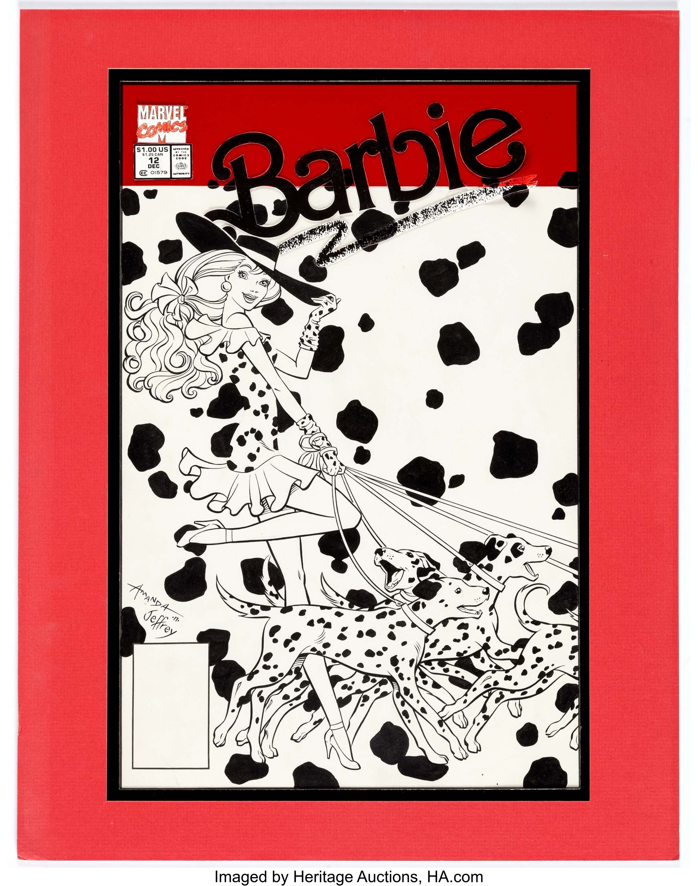 Amanda Conner and Jeff Albrecht Barbie #12 Cover Original Art | Lot ...