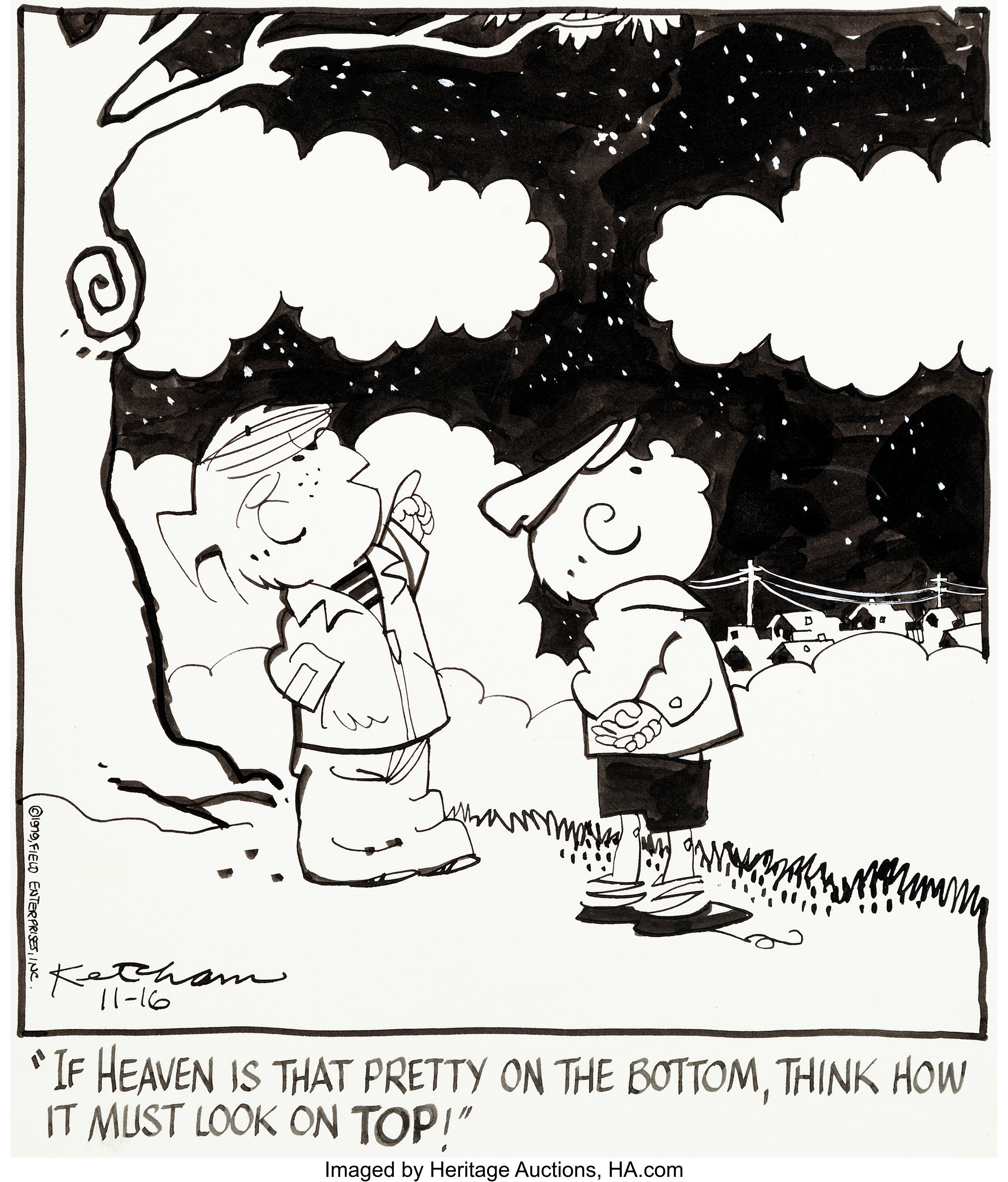 Hank Ketcham Dennis the Menace Daily Comic Strip Original Art dated ...