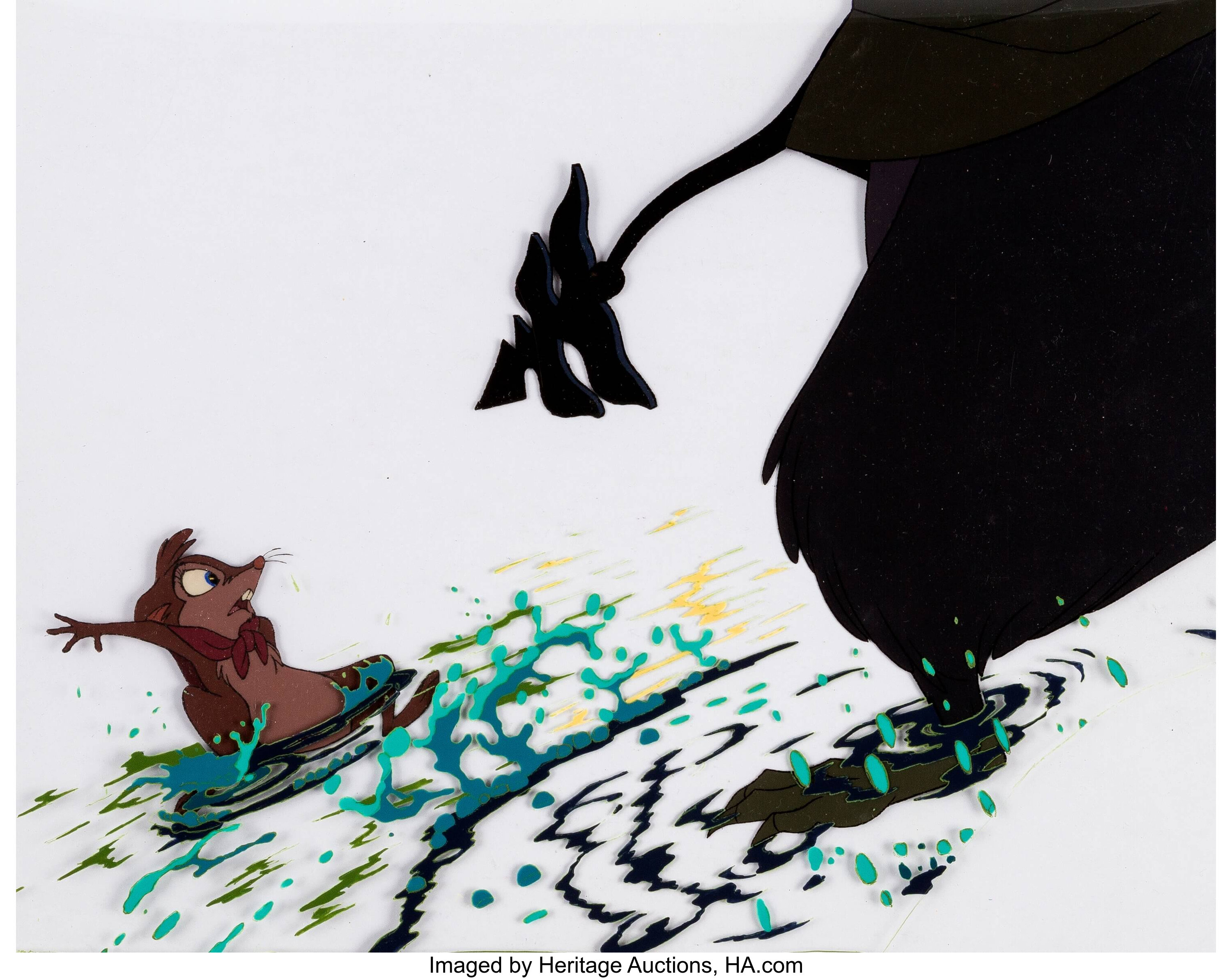 The Secret of NIMH Mrs. Brisby Production Cel and Custom Background ...