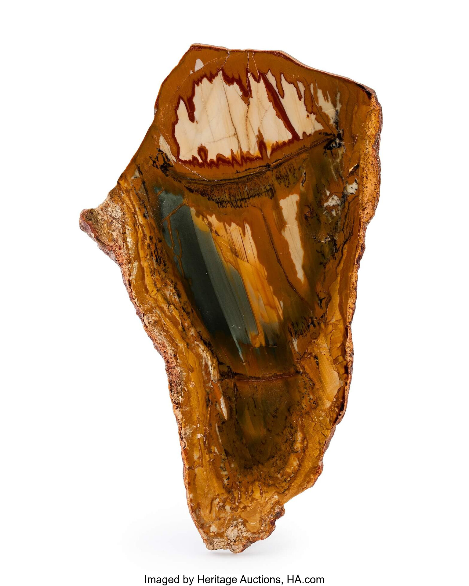 Owyhee Jasper Slab. Owyhee River. Eastern Oregon, USA . 6.22 x 3.54 ...