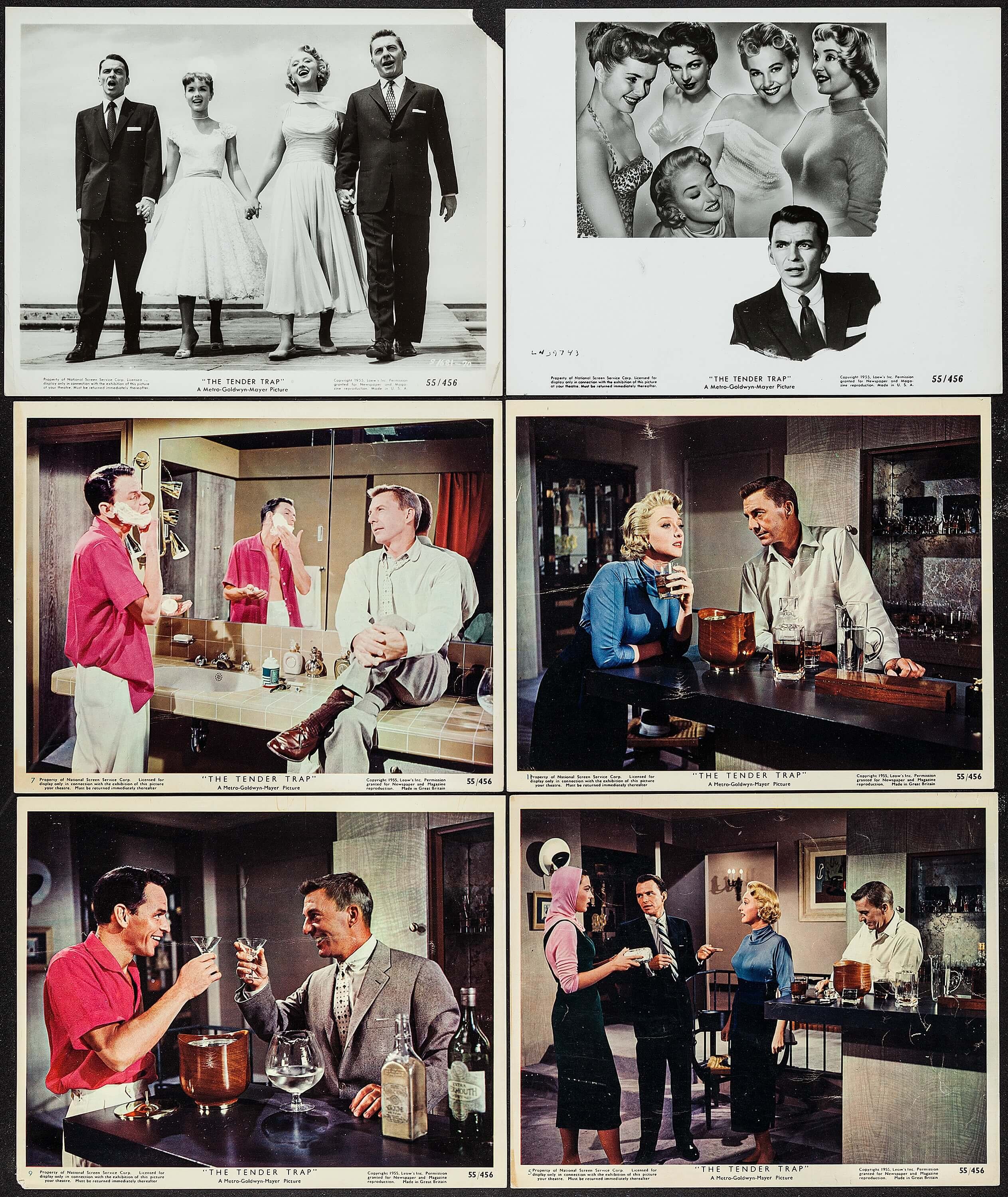The Tender Trap (MGM, 1955). Color Photos (4) and Photos (25) (8" X ...