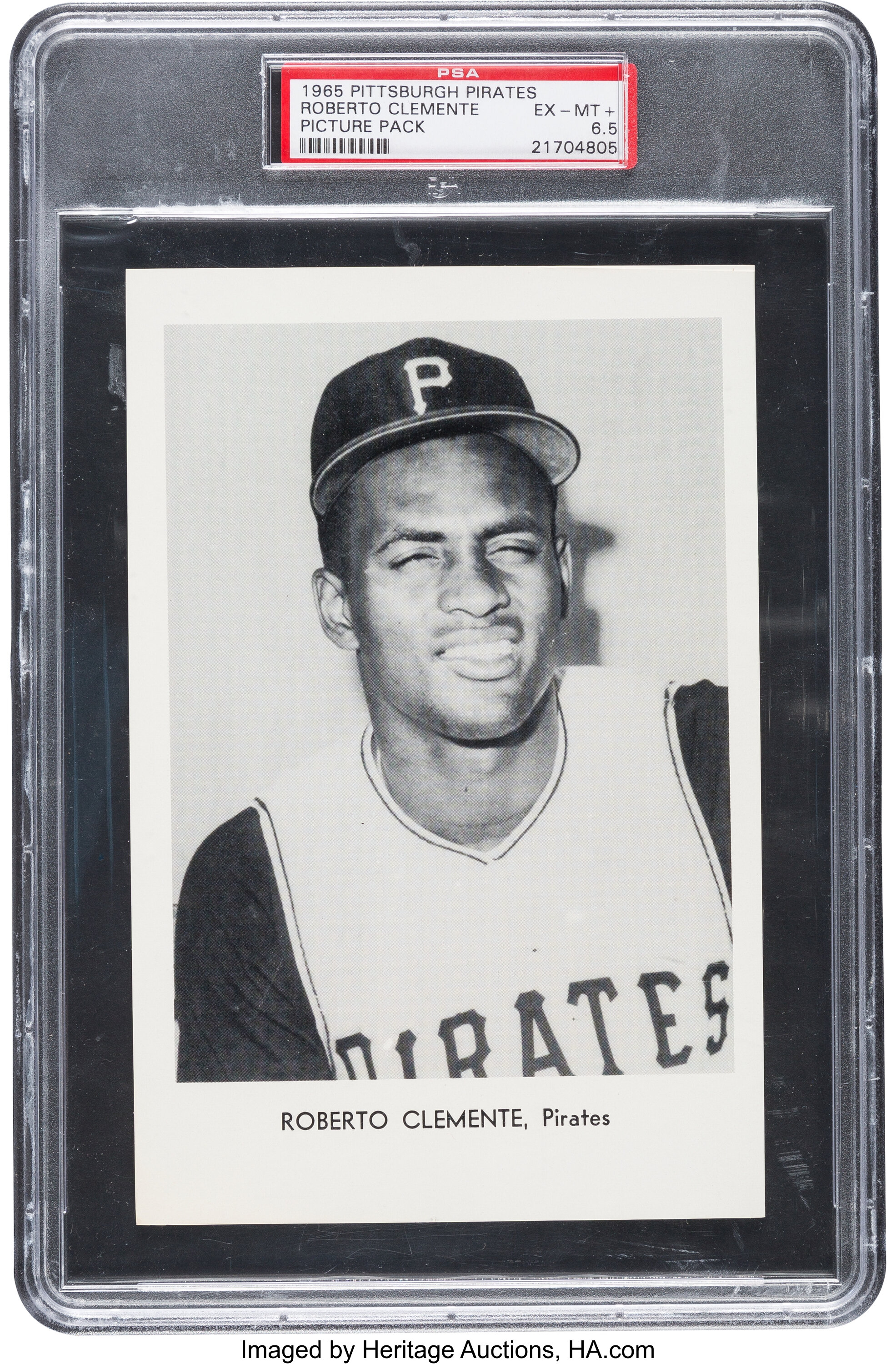 1965 Pittsburgh Pirates Picture Pack Roberto Clemente PSA EX-MT+ | Lot ...