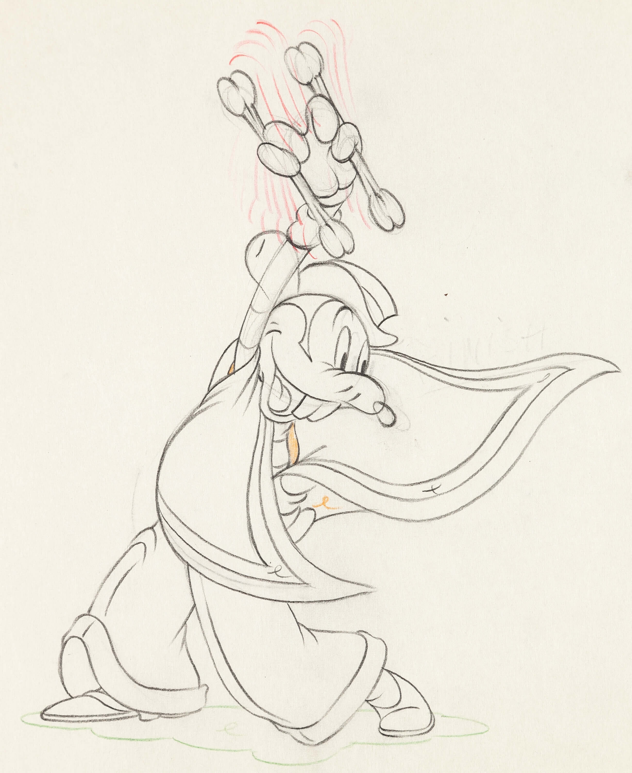 Mickey's Rival Mortimer Mouse Animation Drawing (Walt Disney, | Lot ...