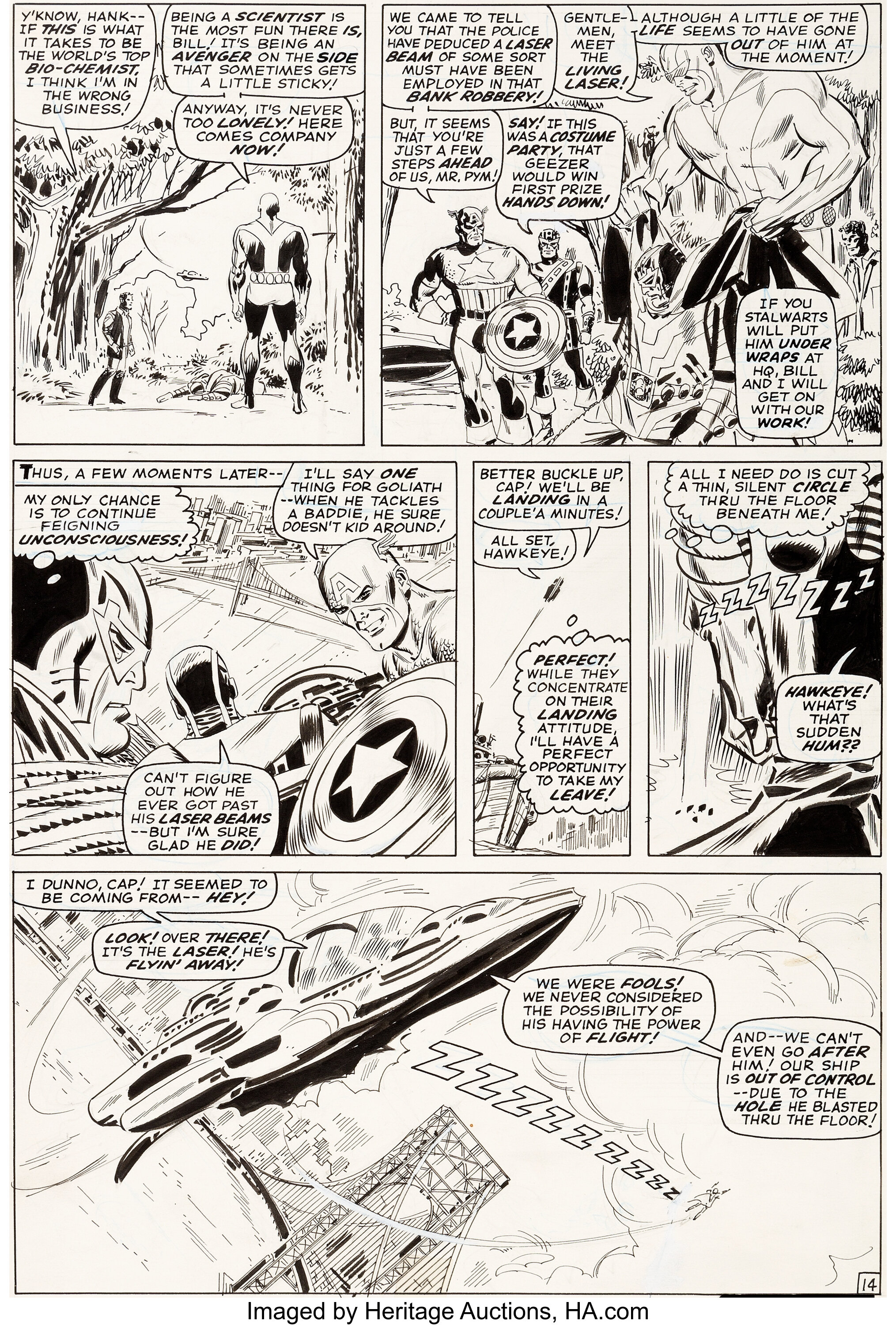 Don Heck Avengers #34 Story Page 14 Original Art (Marvel, 1966 ...