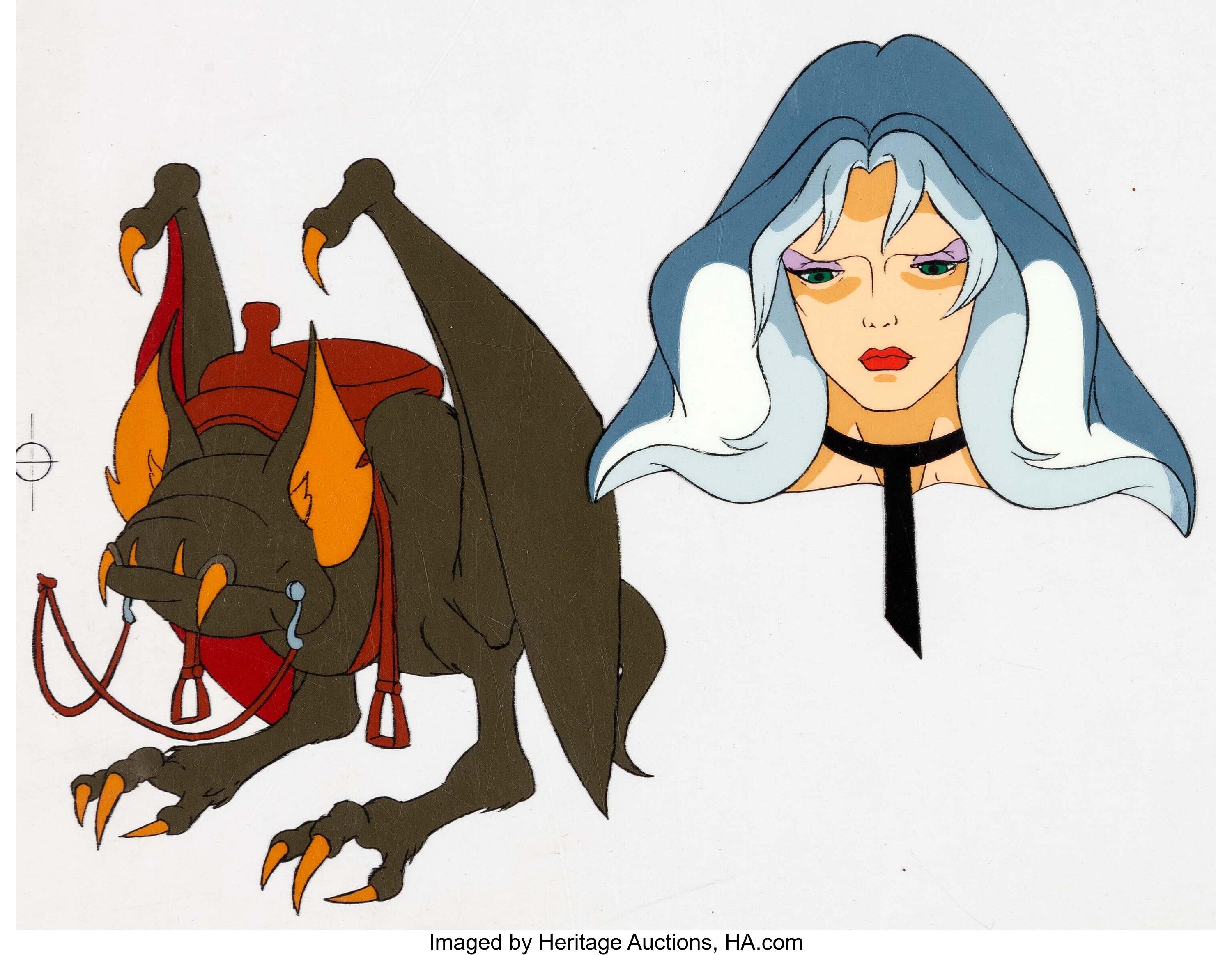 Heavy Metal Taarna and Mutant Mount Production Cel Setup and | Lot ...