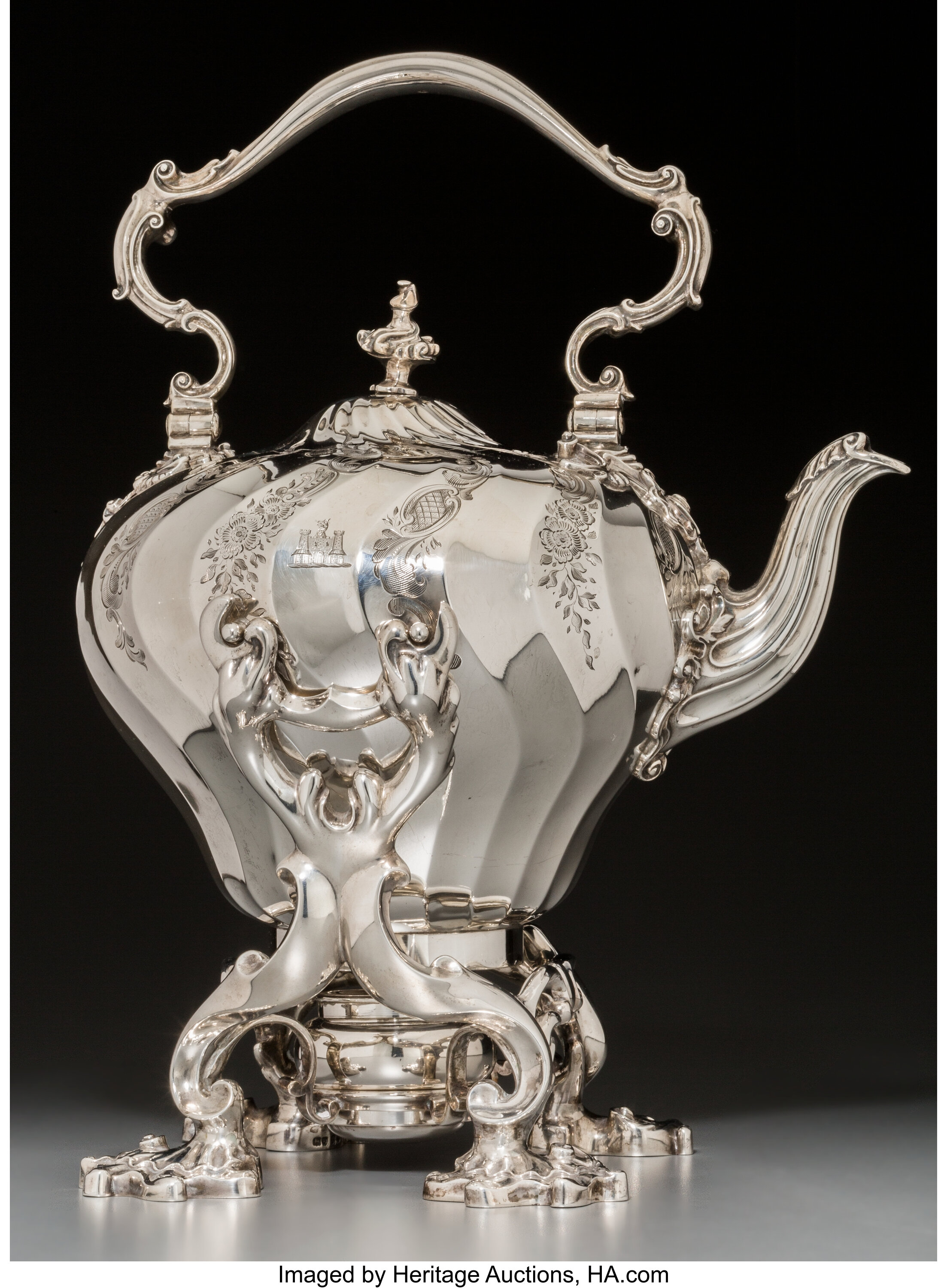 A John Mortimer & John Samuel Hunt Victorian Silver Hot Water | Lot ...