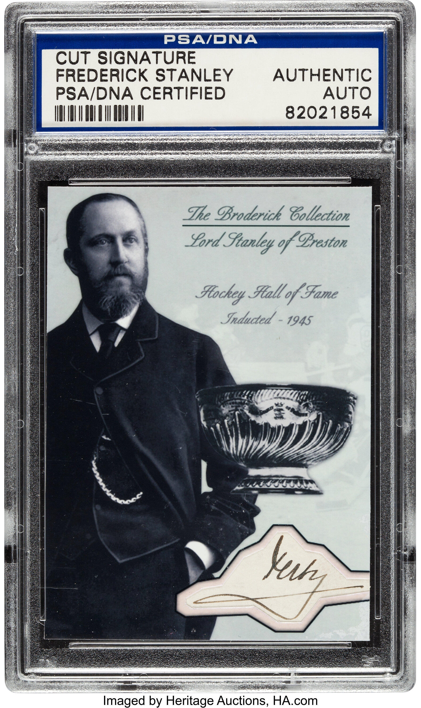 Circa 1900 Lord Stanley Signed Cut Signature Card from The | Lot #81770 ...