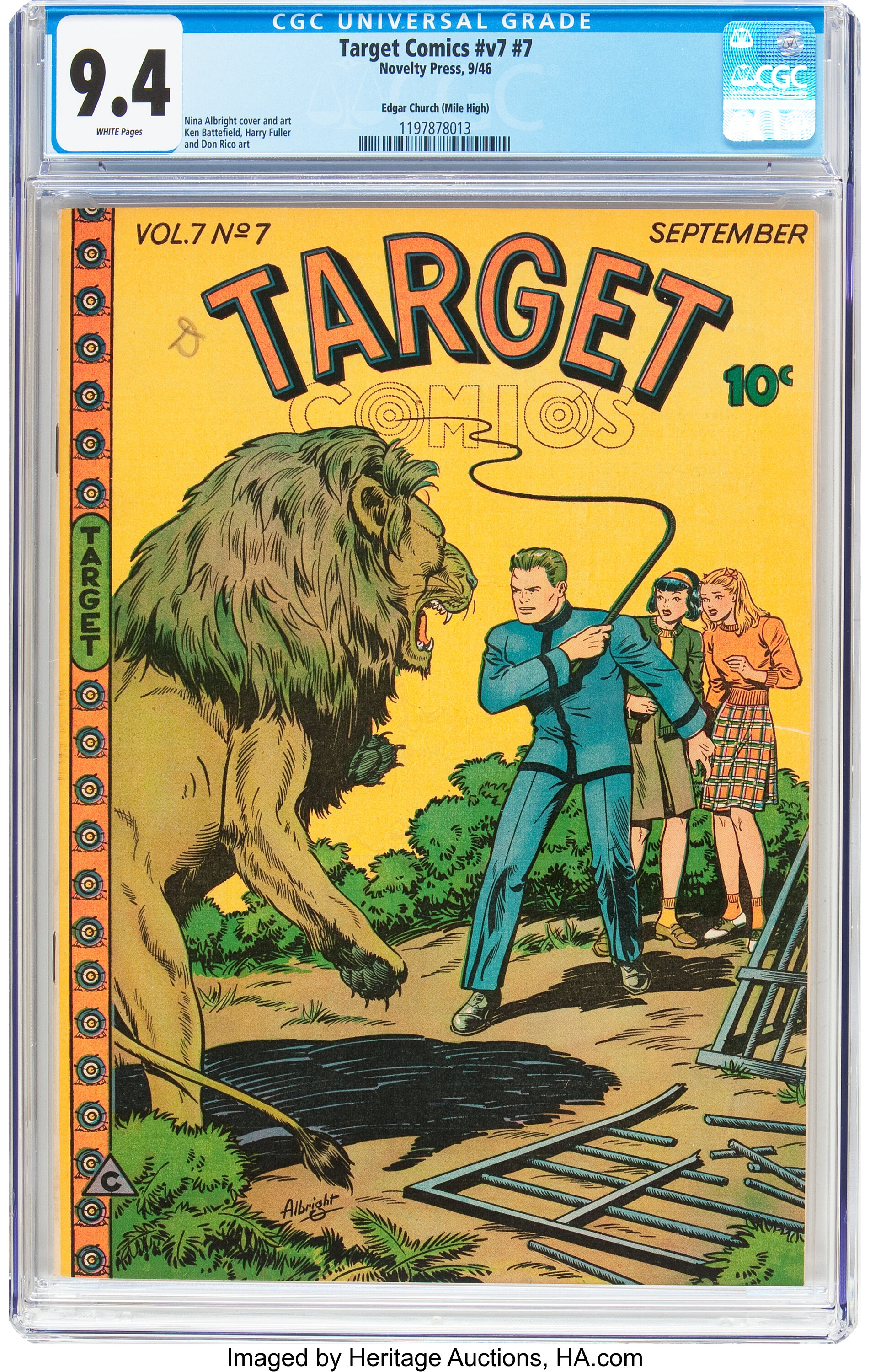 How Much Is Target Comics #7 [73] Worth? Browse Comic Prices | Heritage ...