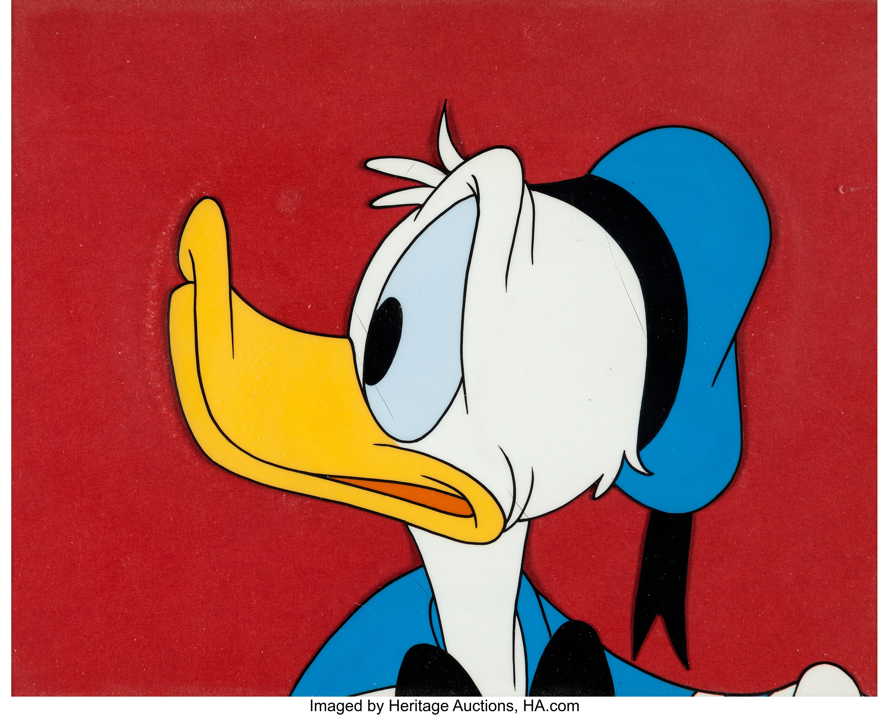 Donald Duck Production Cel (Walt Disney, c. 1950s).... Animation | Lot ...