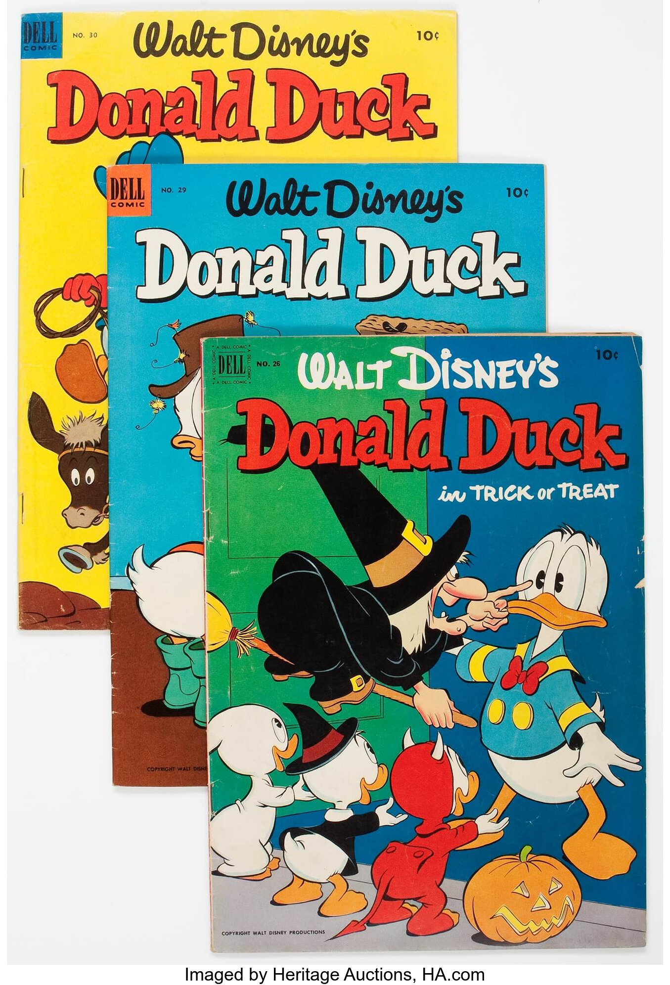 Donald Duck Group of 63 (Dell/Gold Key, 1952-67) Condition: Average ...