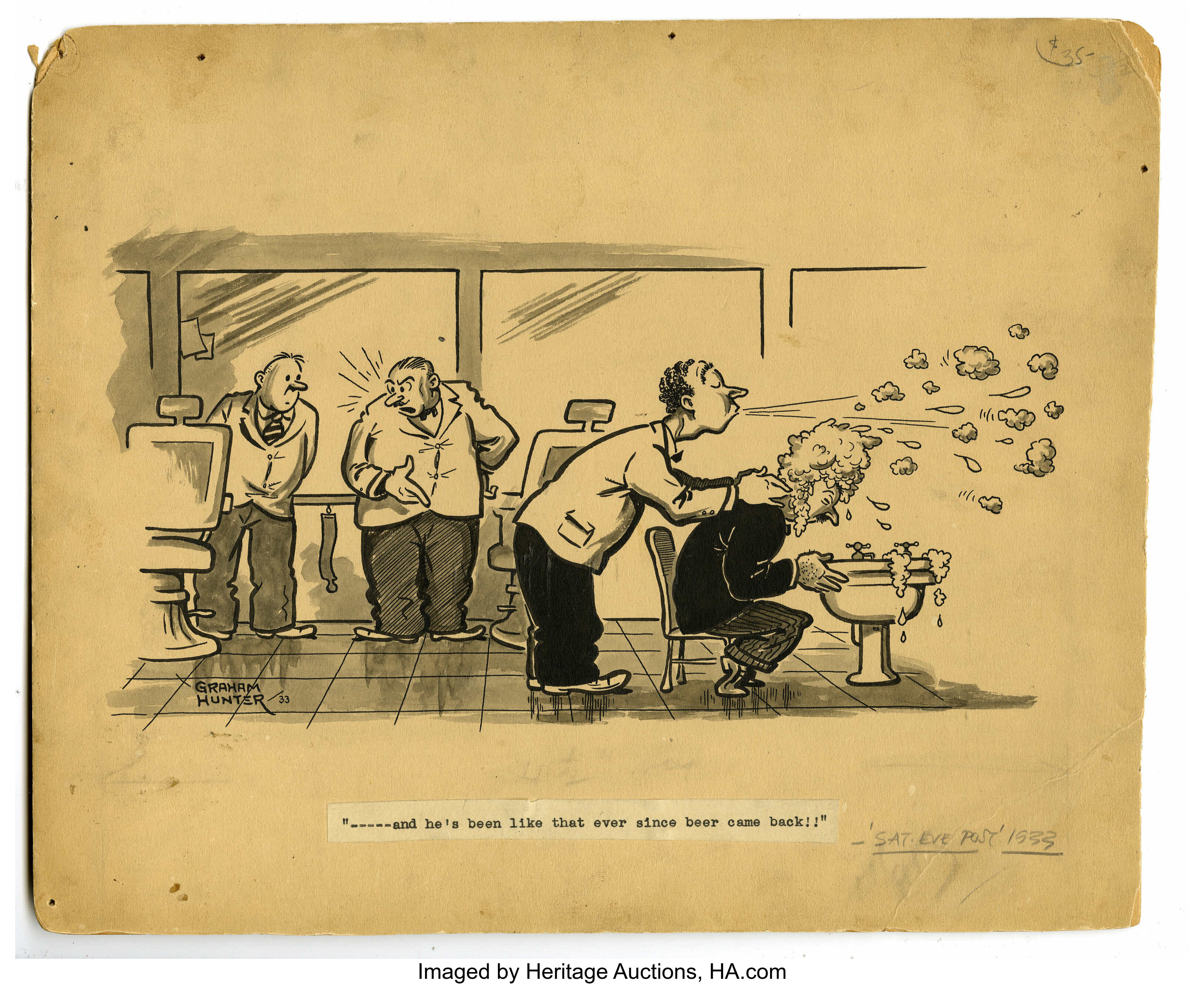 Graham Hunter - Saturday Evening Post Comic Strip Original Art | Lot ...