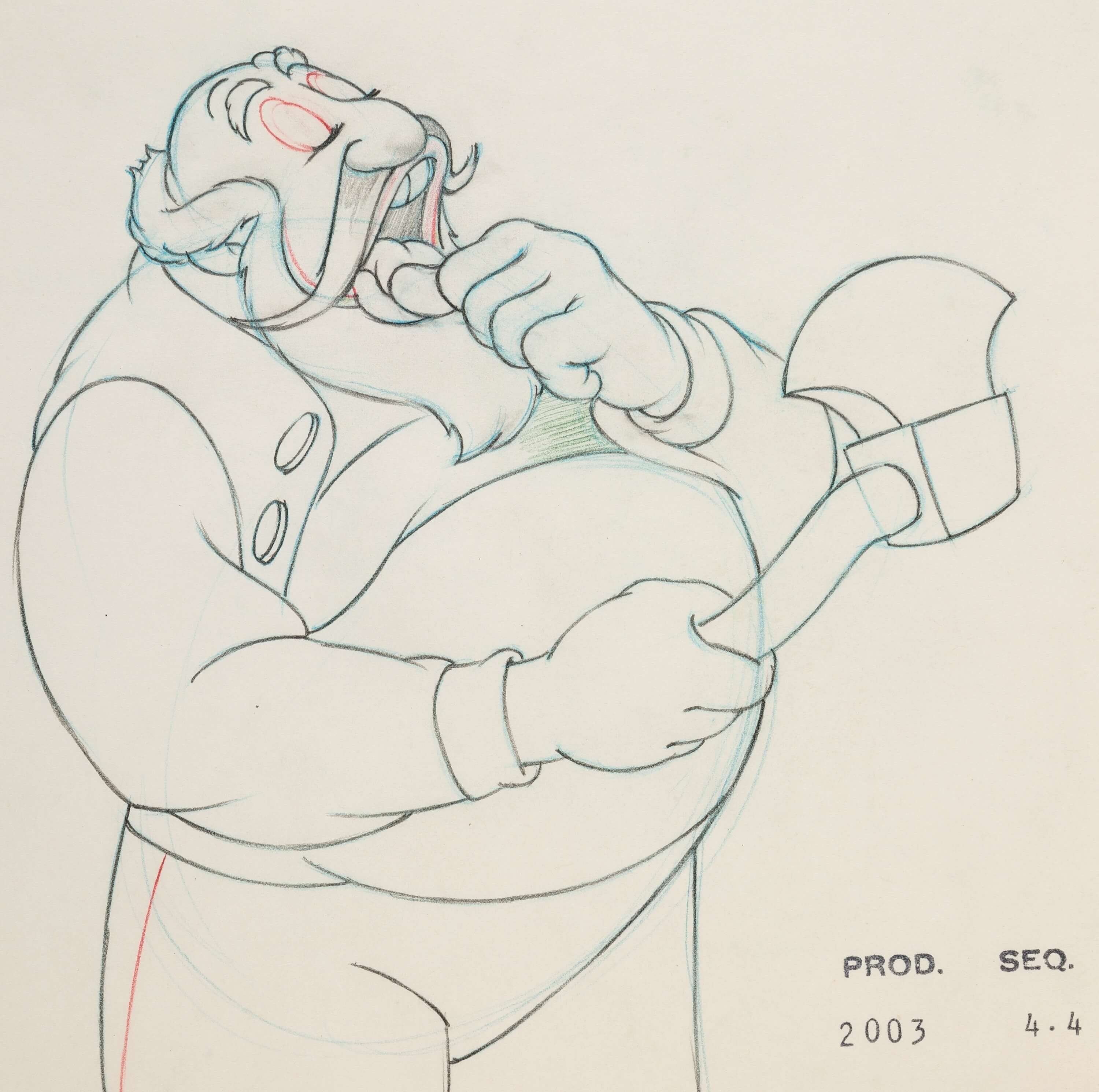 Pinocchio Stromboli and Pinocchio Animation Drawings Group of 2 | Lot ...