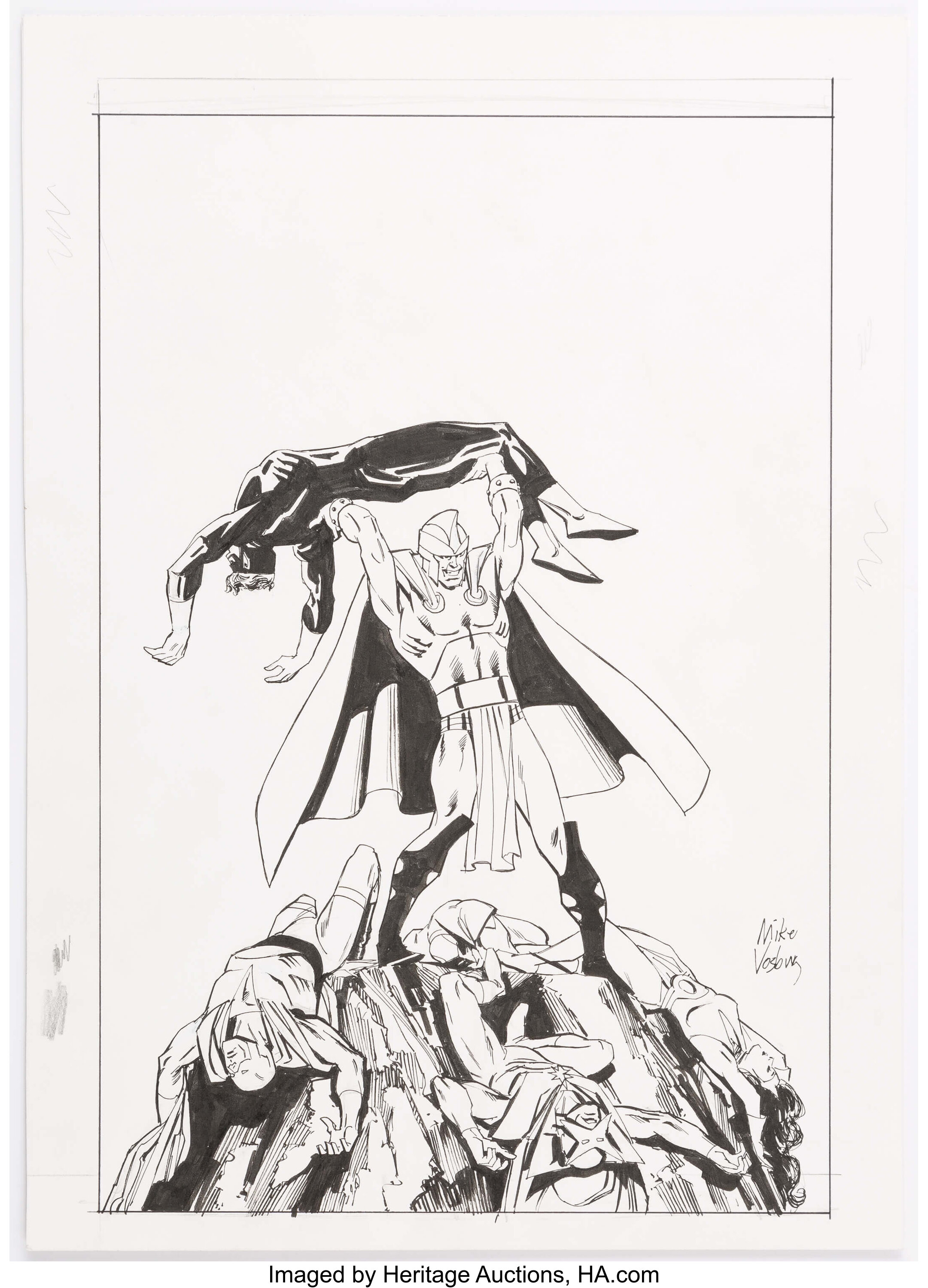 Mike Vosburg Numb3rs TV Show "Graphic" Illustration Original Art | Lot ...
