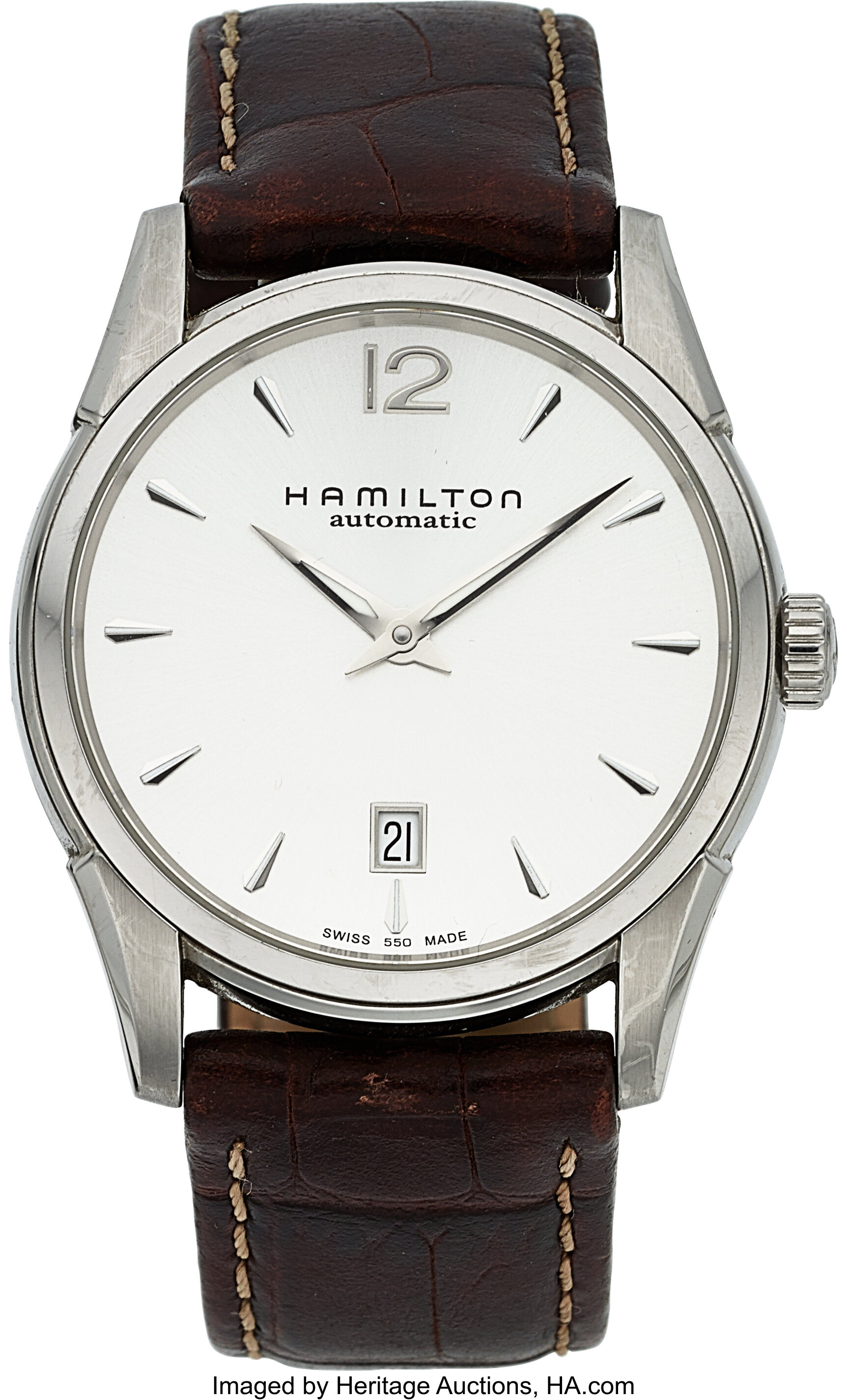 Hamilton Gent's H385150 Steel Automatic . ... Timepieces | Lot #54335 ...