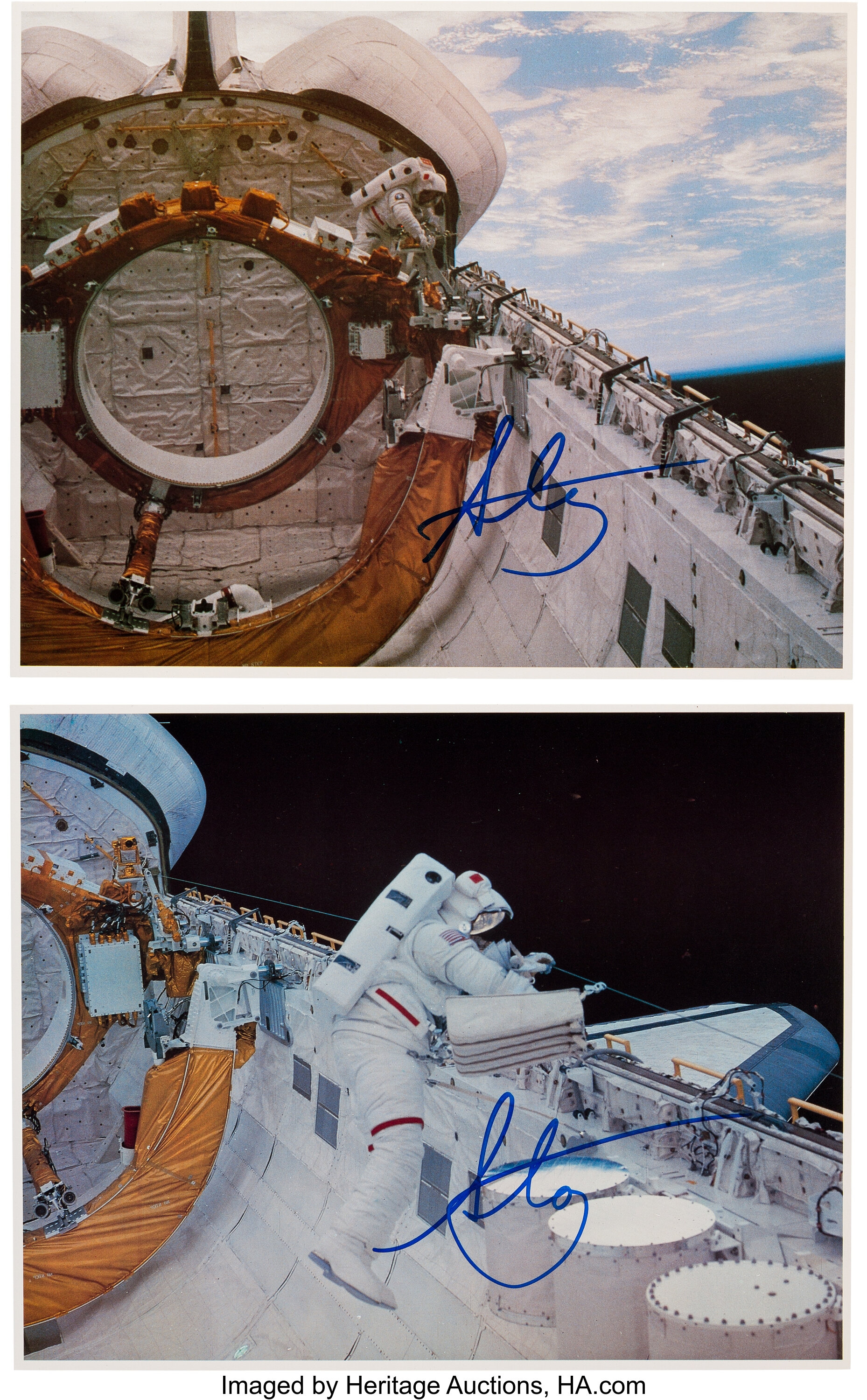Story Musgrave Signed Space Shuttle Challenger (STS-6) EVA Color | Lot ...