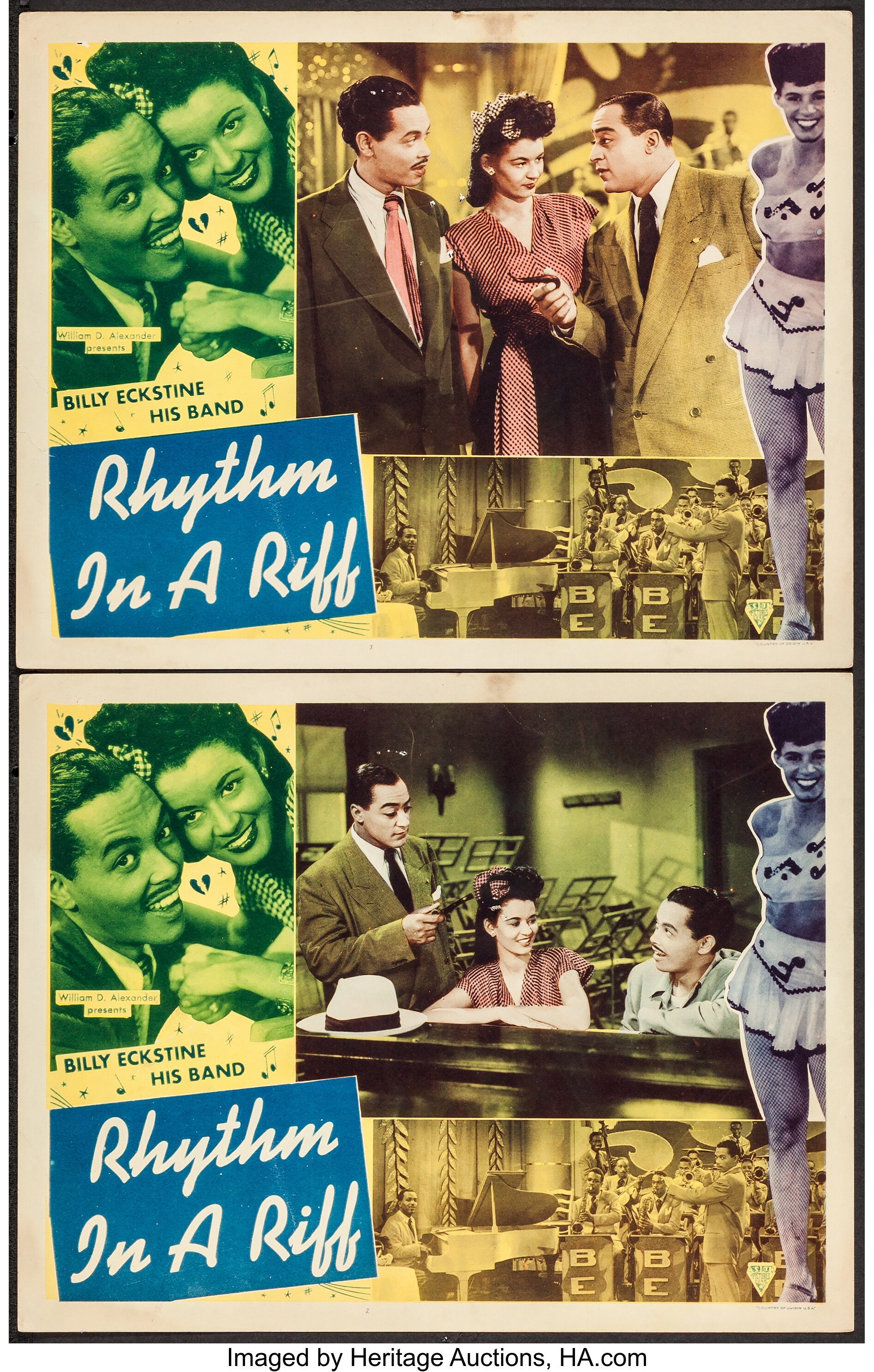 Rhythm in a Riff (Astor Pictures, 1947). Lobby Cards (2) (11" X | Lot ...