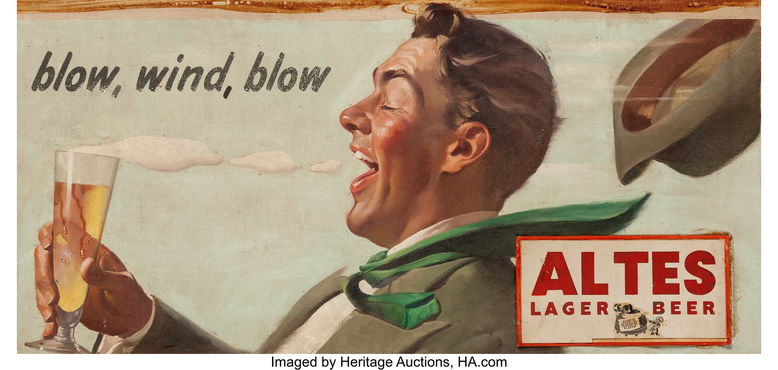 Jack Wittrup - Altes Beer Ad Painting Original Art (March 1949 ...