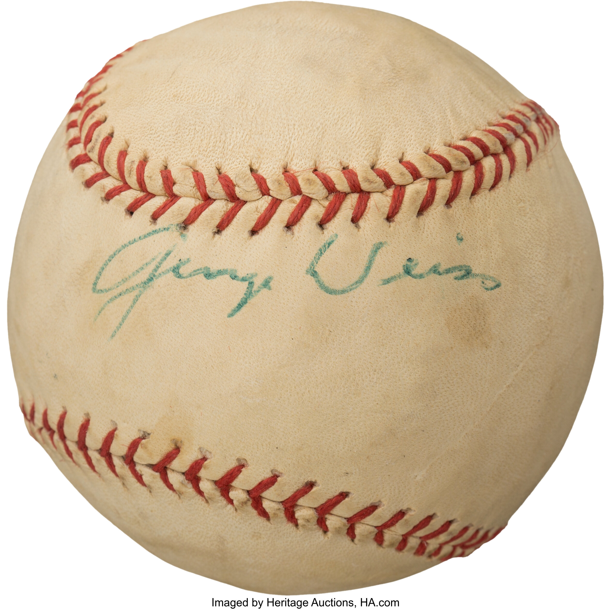1960's George Weiss Single Signed Baseball.... Baseball | Lot #80068 ...