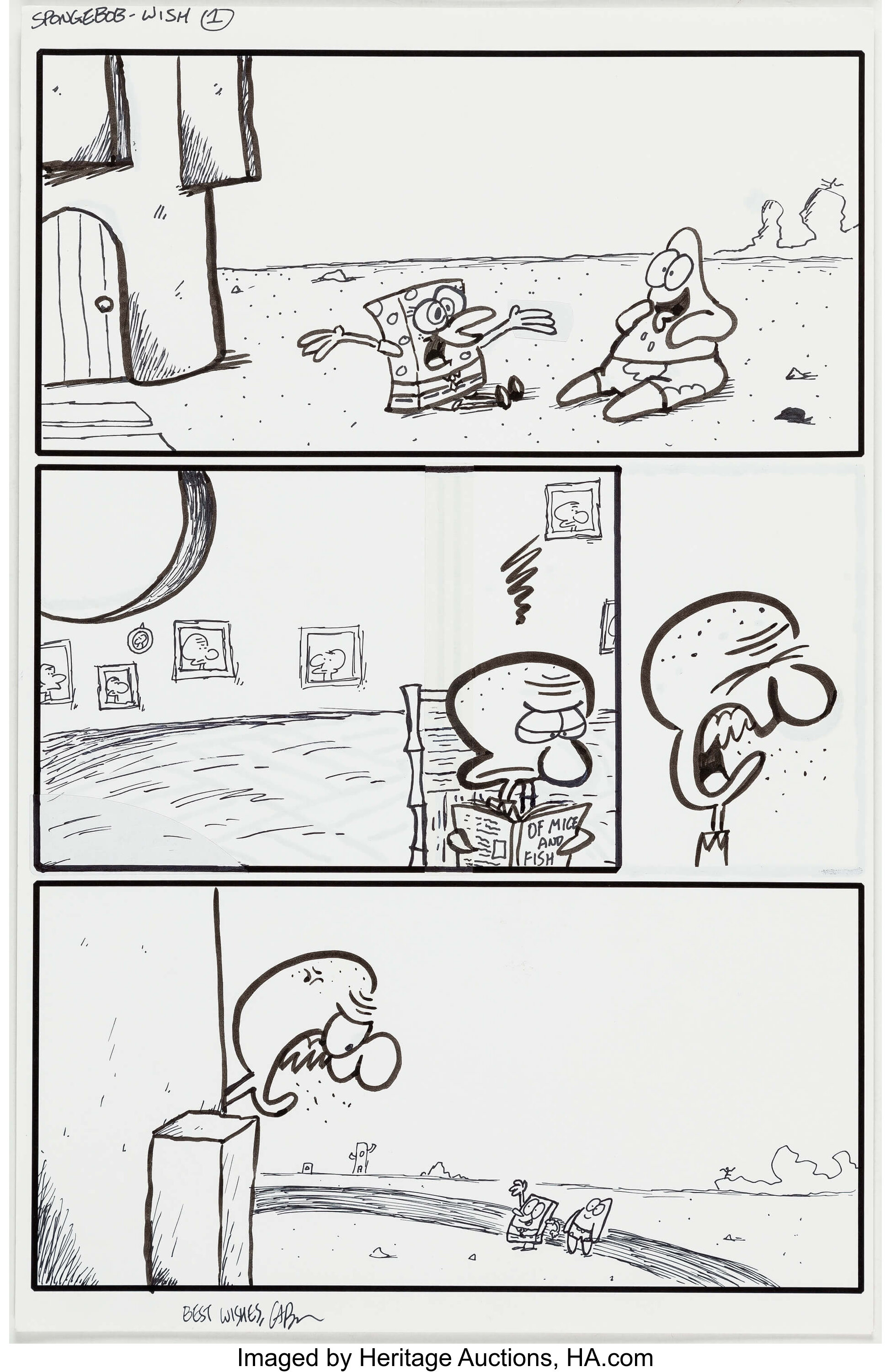 Charles Brubaker SpongeBob SquarePants #51 Complete 4-Page Story | Lot ...