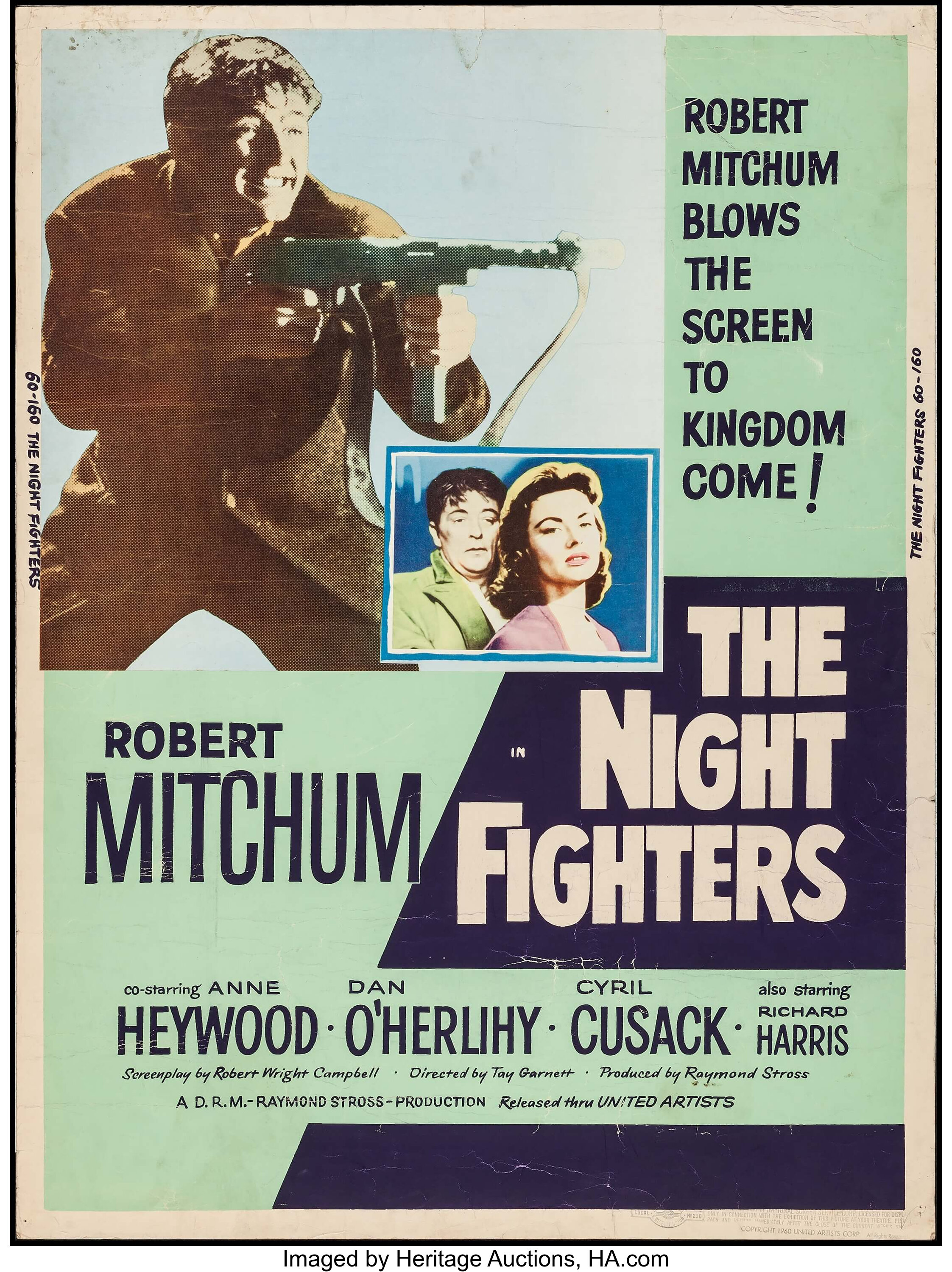 The Night Fighters & Other Lot (United Artists, 1960). Silk Screen ...