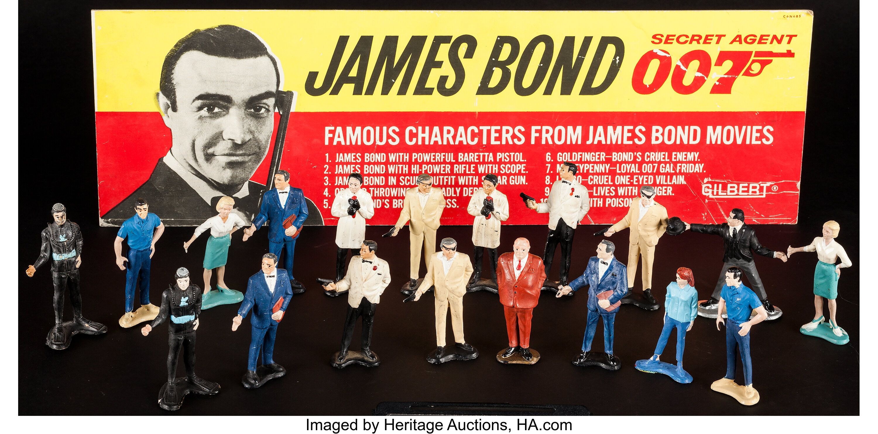 James Bond-Gilbert Toy Display Rack Sign & Others (Gilbert Co., | Lot ...
