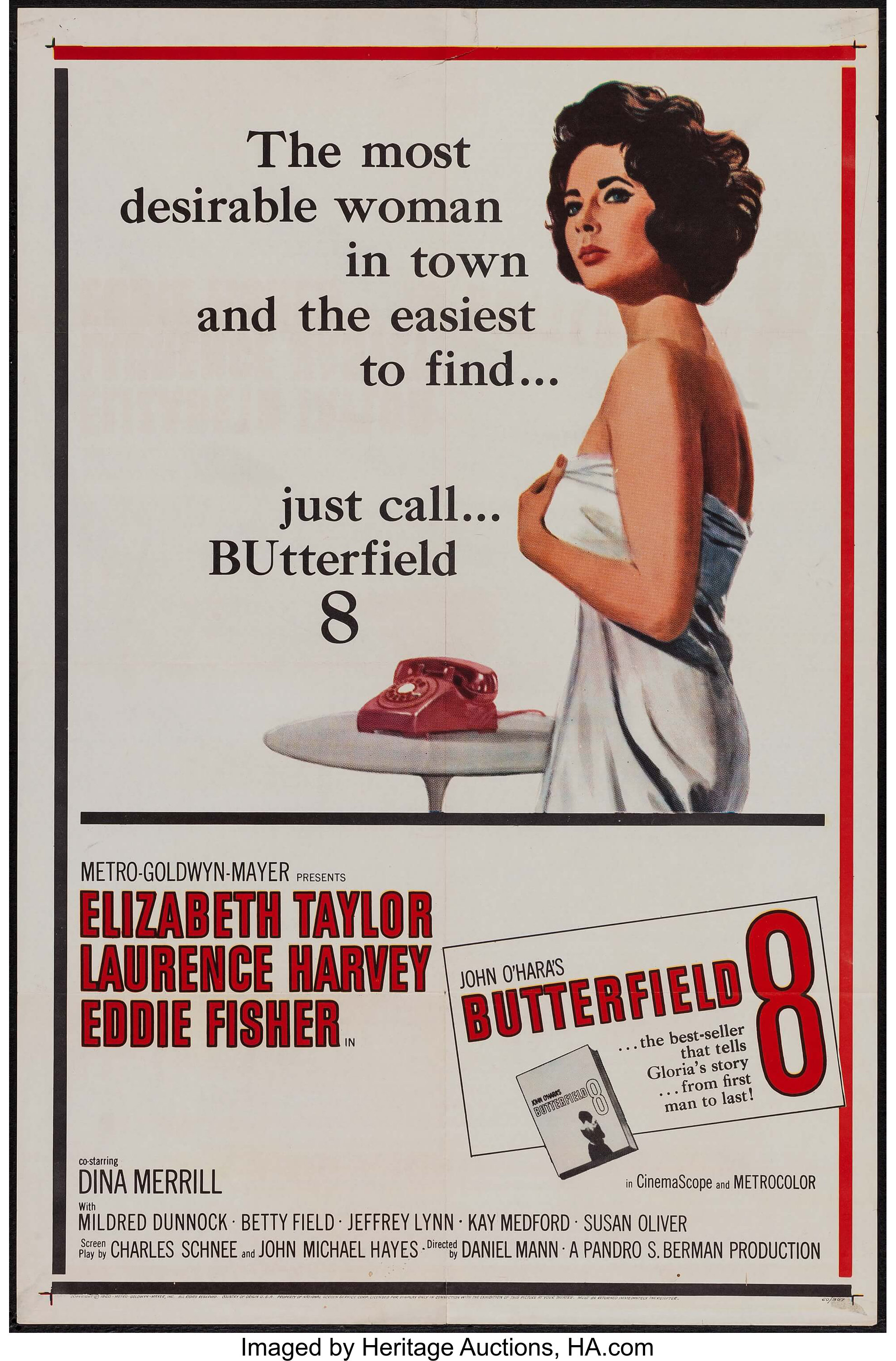 Butterfield 8 & Other Lot (MGM, 1960). One Sheets (2) (27" X 41 ...