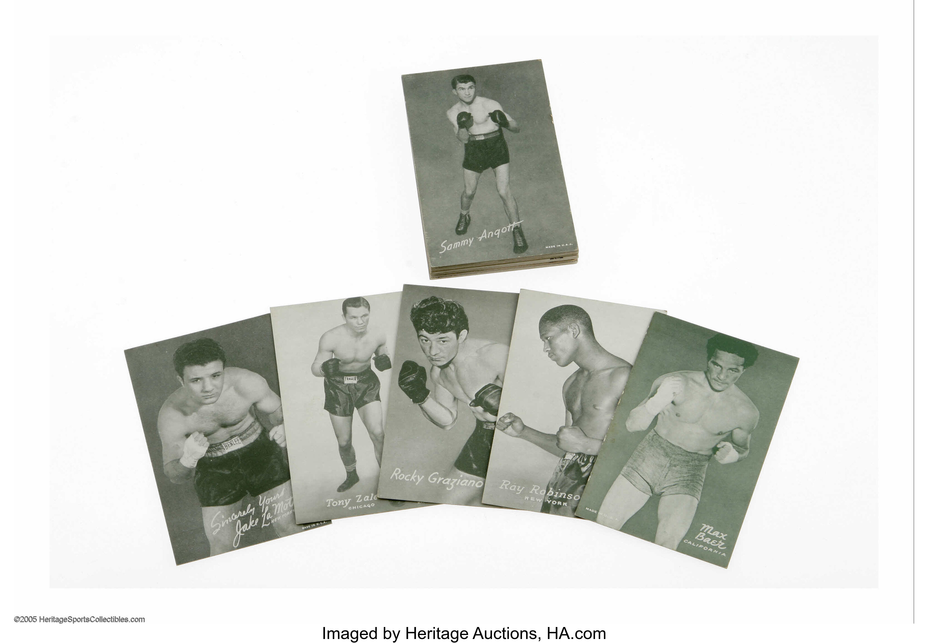 1920's-1950's Exhibit Boxing Cards Lot of 31. Impressive collection ...