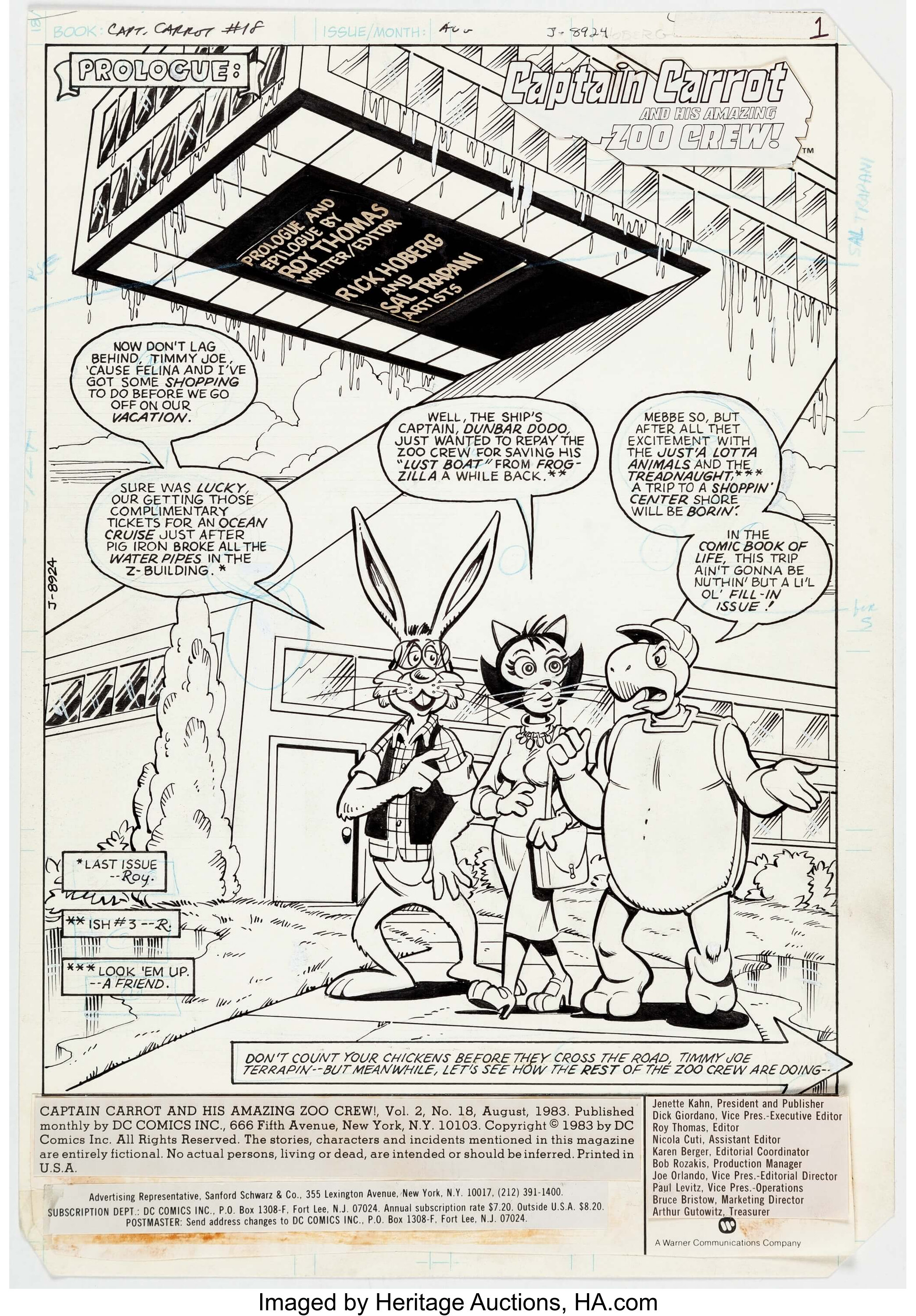 Rick Hoberg and Others Captain Carrot and His Amazing Zoo Crew! #18 ...