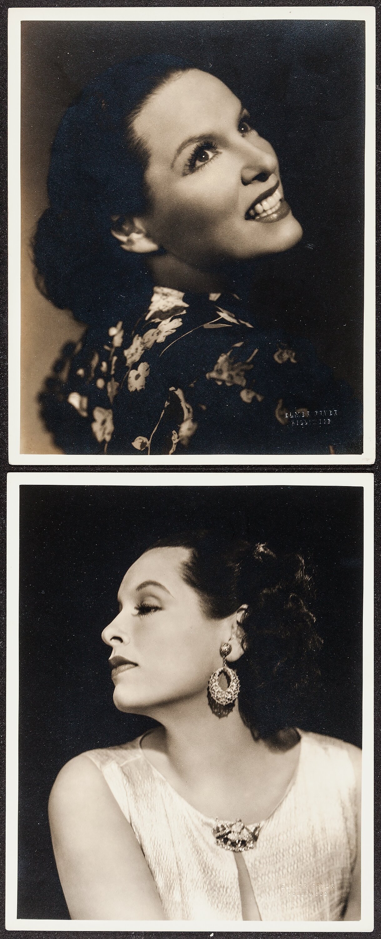 Gale Sondergaard by Elmer Fryer (1930s). Portrait Photos (2) (8" X ...
