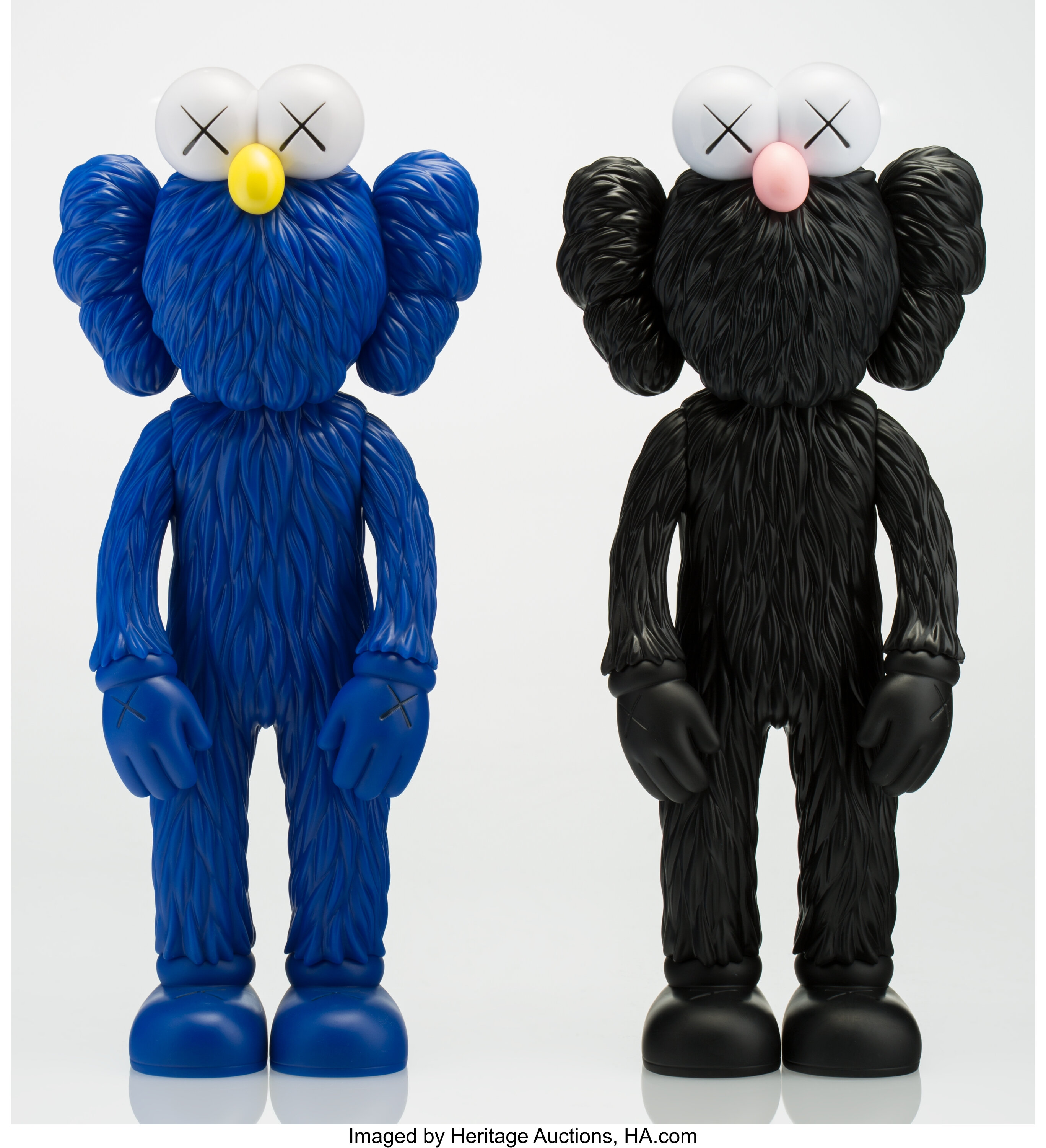 KAWS (American, b. 1974). BFF (Open Edition) (Black and MoMA) (two ...