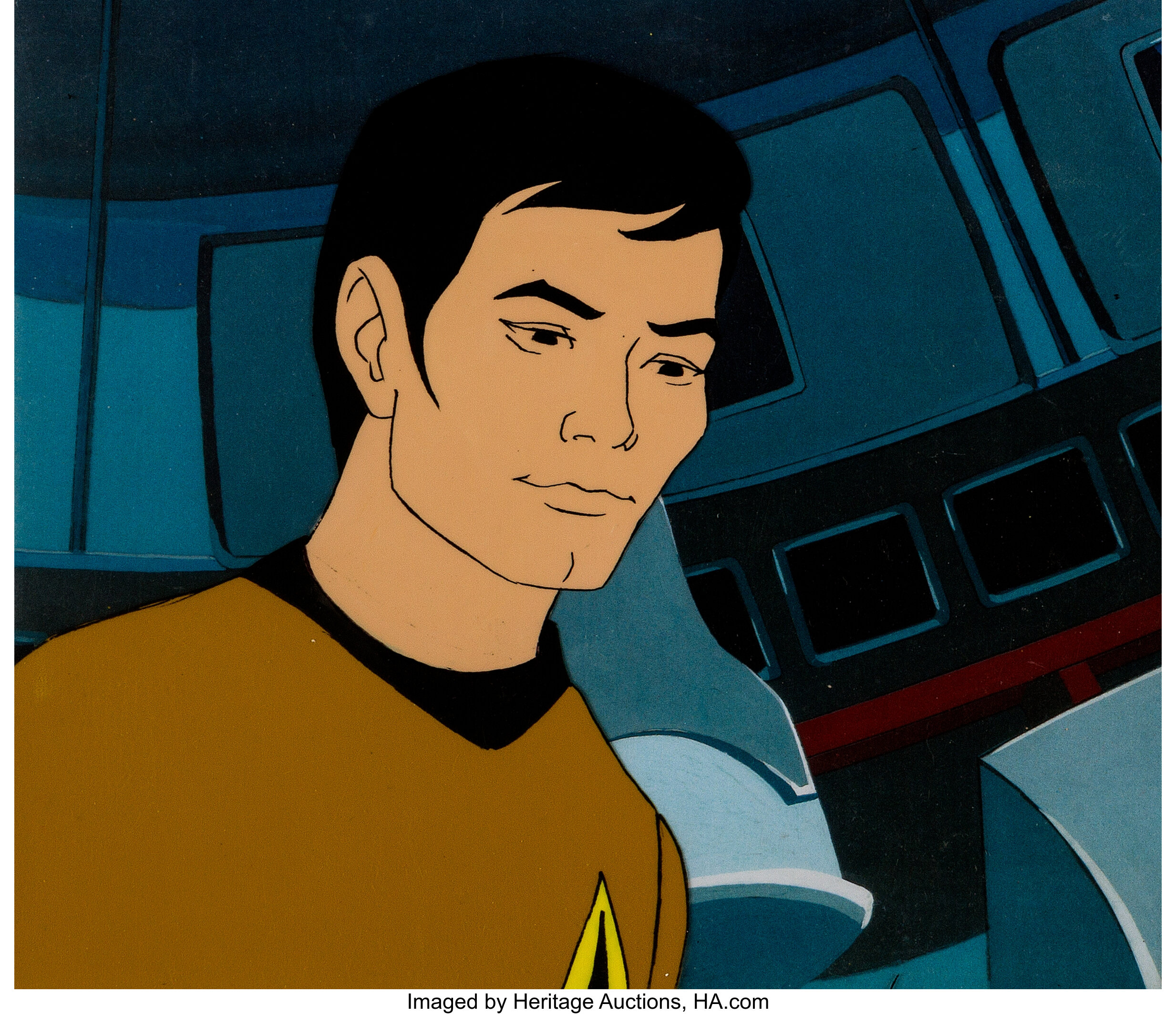 Star Trek: The Animated Series Sulu Production Cel Setup | Lot #89237 ...