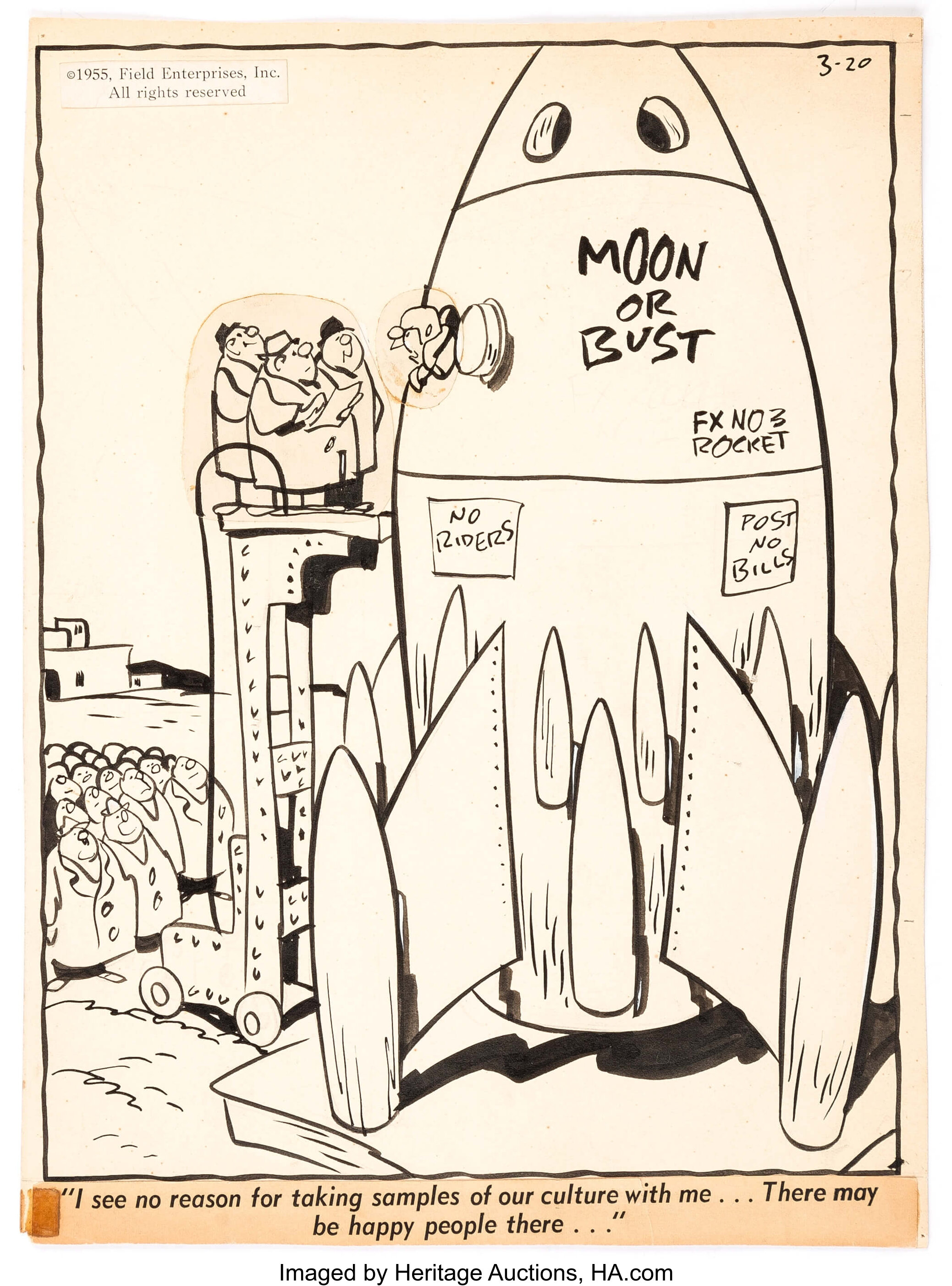 George "Lichty" Lichtenstein Grin and Bear It Daily Panel Comic | Lot ...