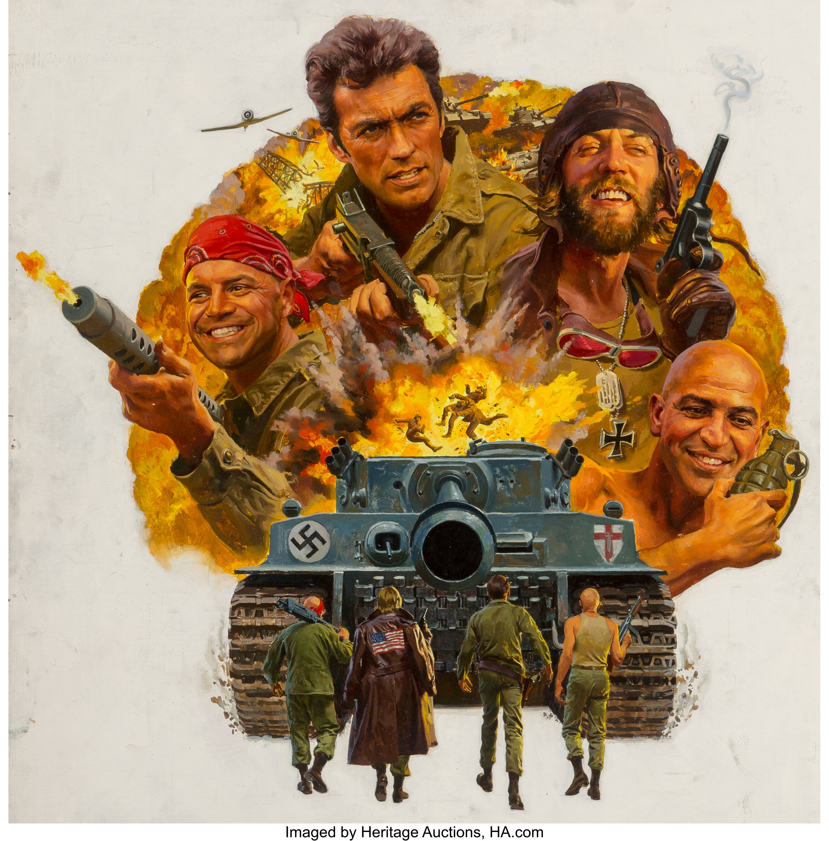 American Artist (20th Century). Kelly's Heroes, movie poster, 1970 ...