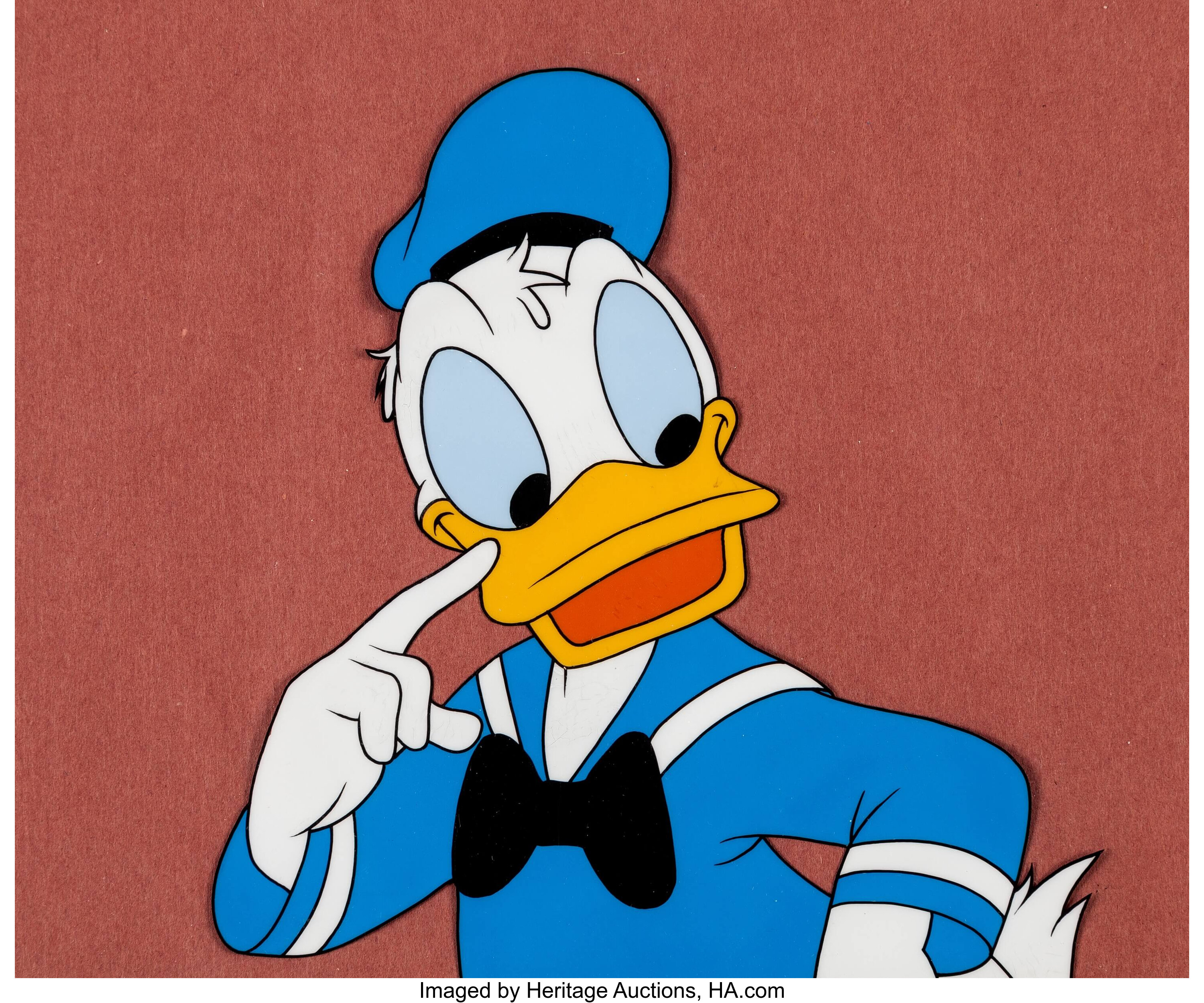 Donald Duck Production Cel (Walt Disney, c. 1950s). ... Animation | Lot ...
