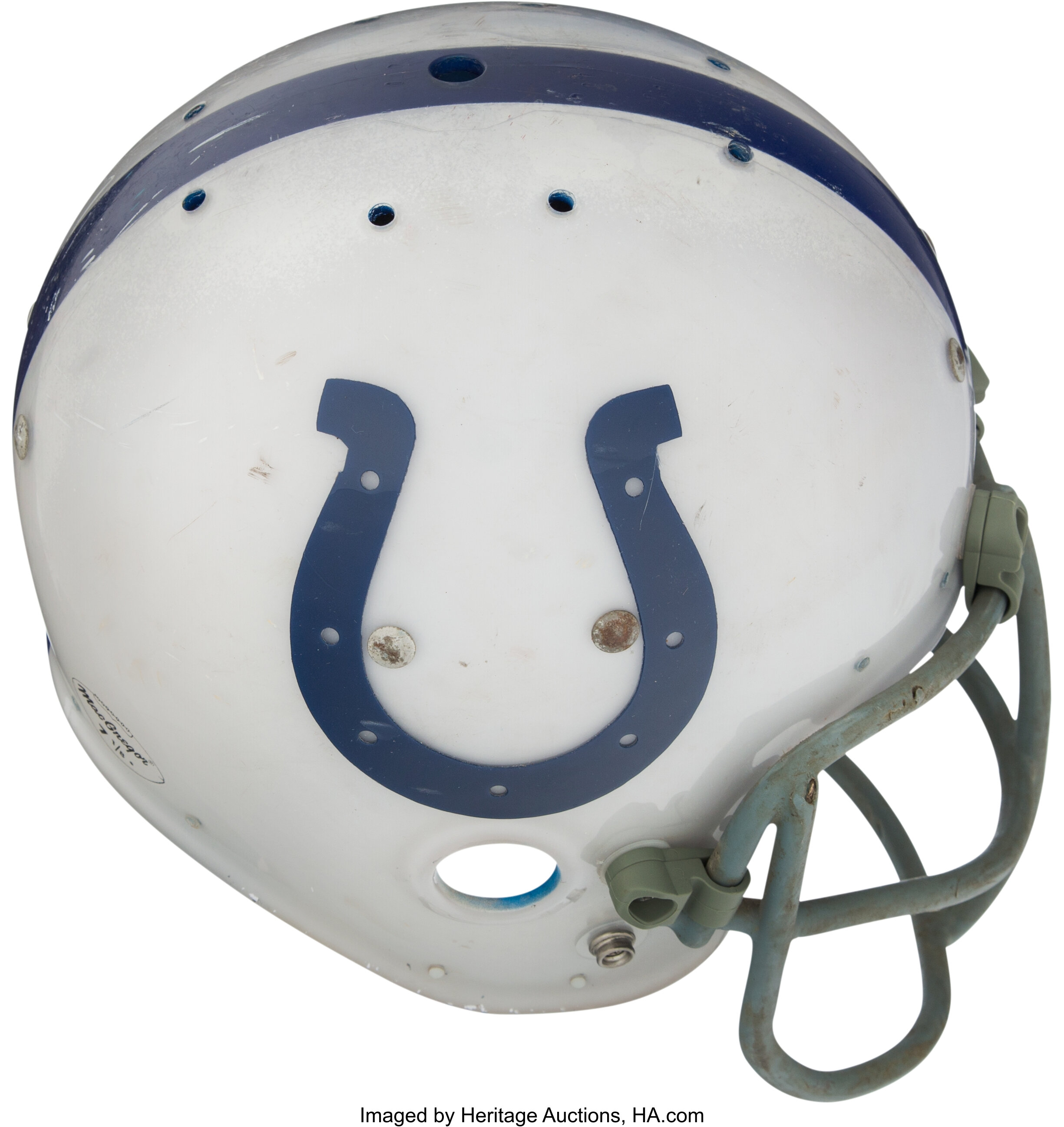 Late 1970's Baltimore Colts Game Worn Rare Laminated Helmet.... | Lot ...